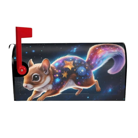 Cauagu Colorful Star River Squirrel Pattern Magnetic Mailbox Covers ...