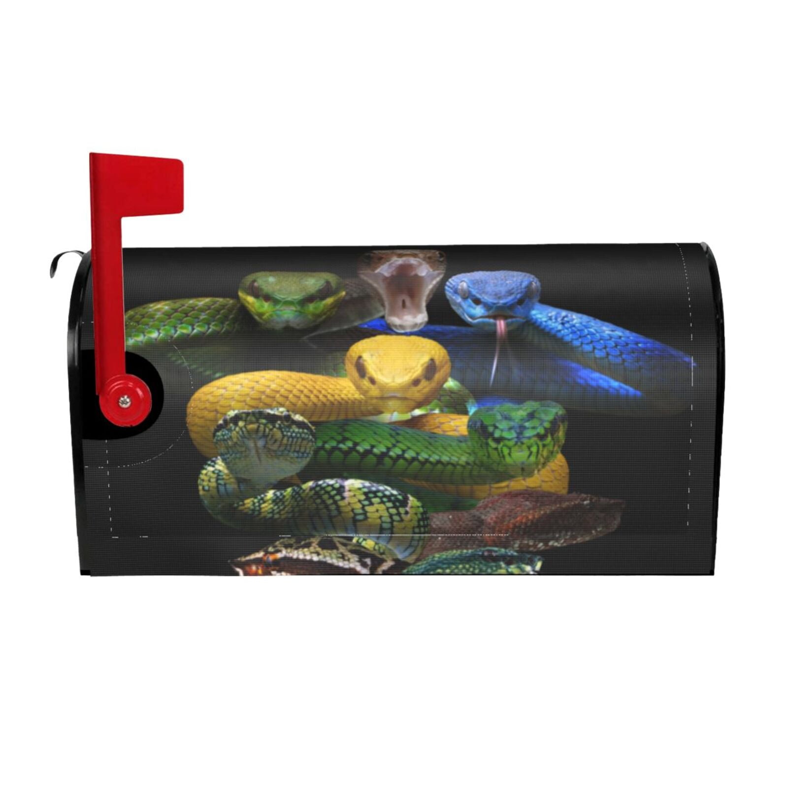 Cauagu Colorful Viper Snake Pattern Magnetic Mailbox Covers, Mailbox ...