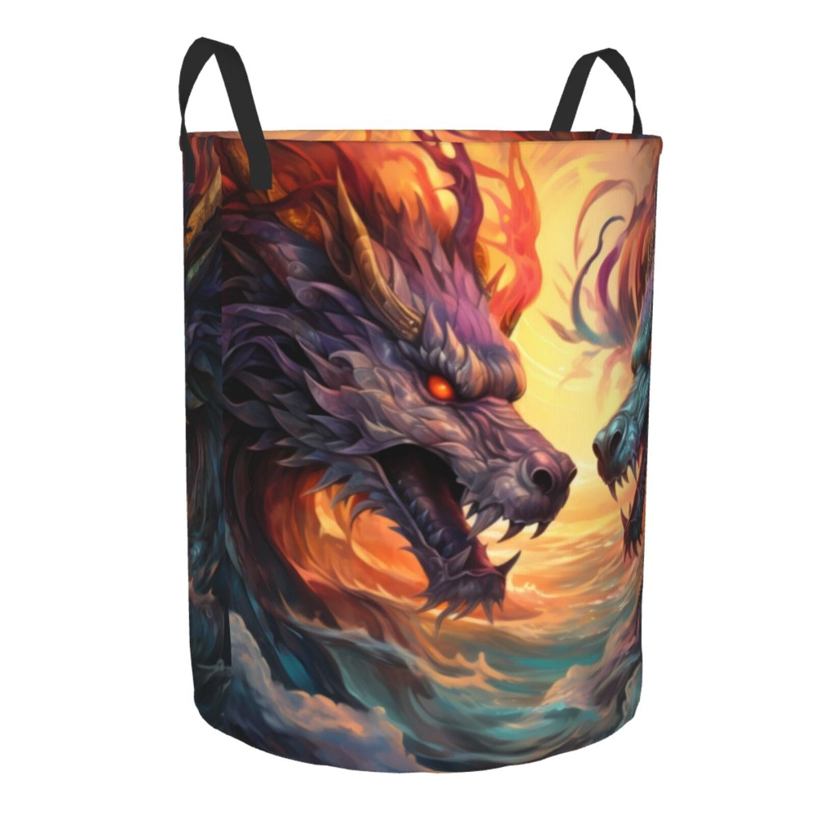 Cauagu Colorful Wave Dragon Head for Laundry Basket,Collapsible ...