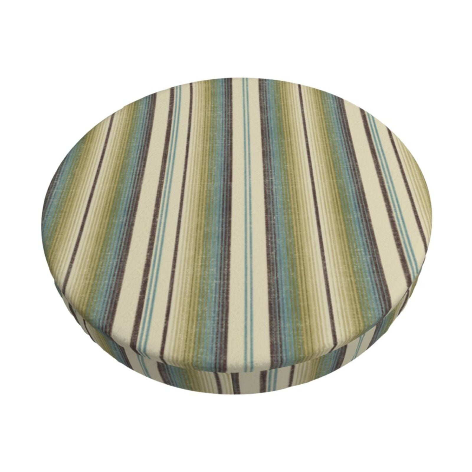 Cauagu Colourful stripes Print Round Stool Covers,Seat Cushion for ...