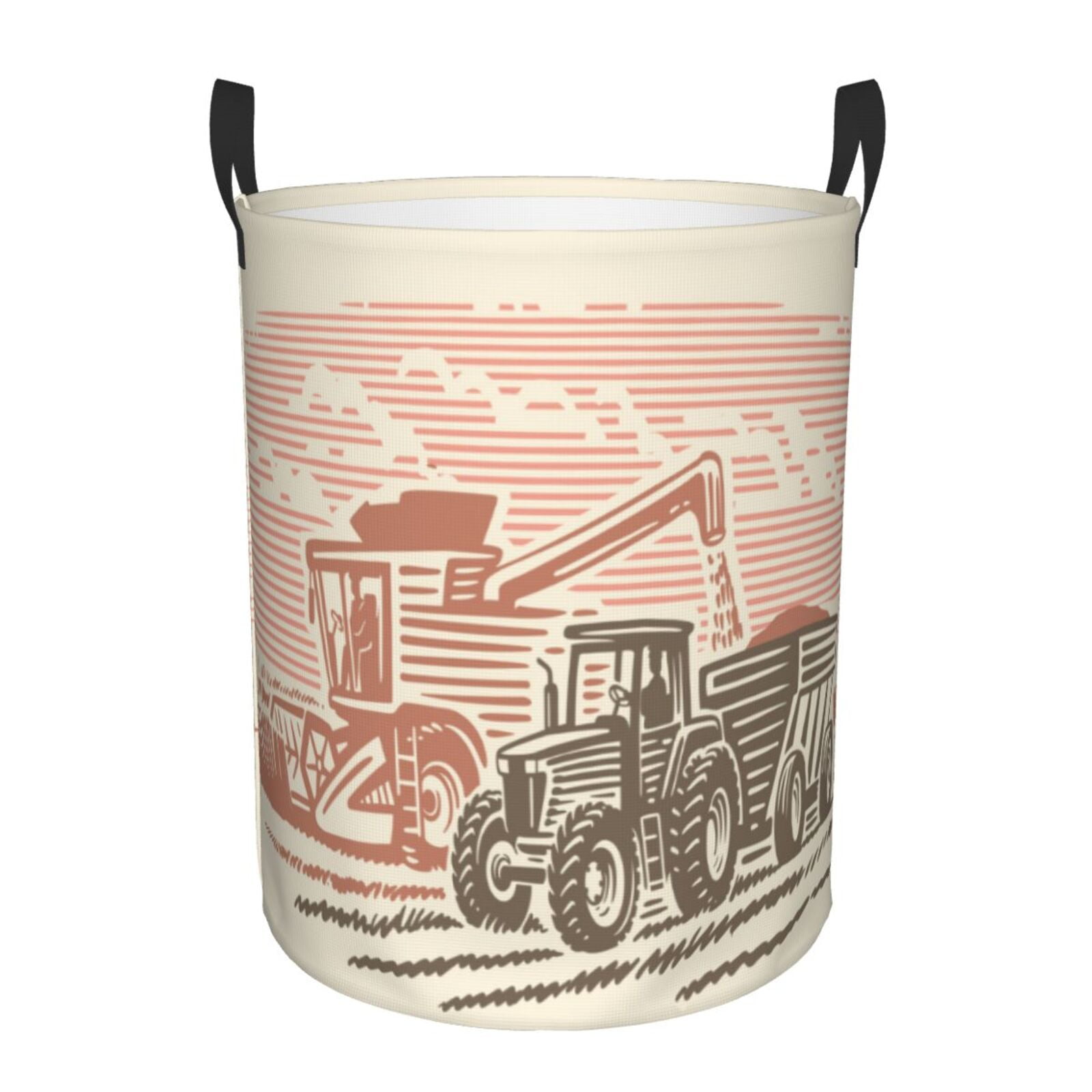 Cauagu Combine harvester working with tractor for Laundry Basket ...