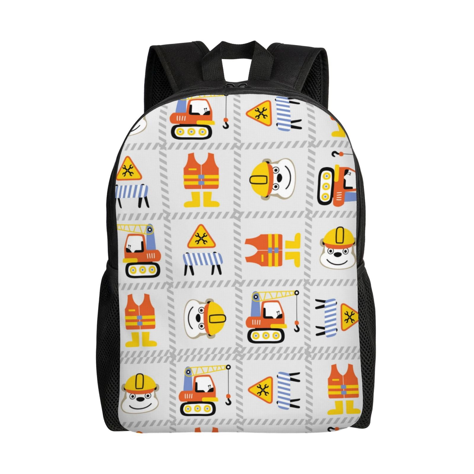 Cauagu Construction Equipments Worker Print Backpacks,Travel Daypack ...
