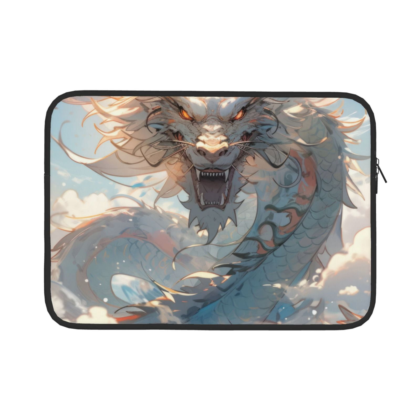 Cauagu Cool Cloud White Dragon Print Laptop Sleeve Case, Laptop Cover ...