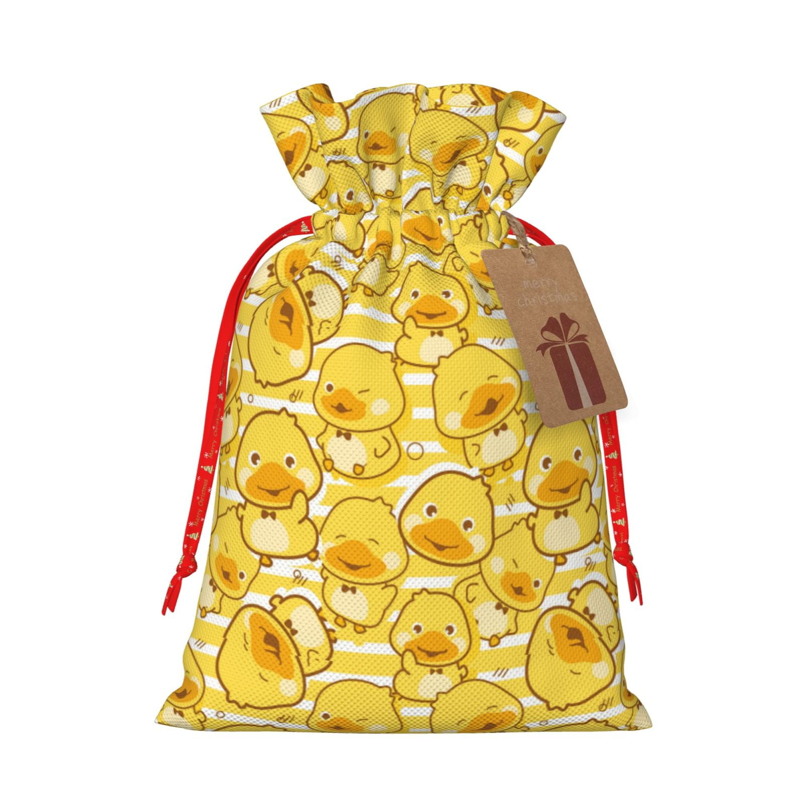 Cauagu Cool Duck With Yellow Strip Pattern Christmas Gift Bag ...