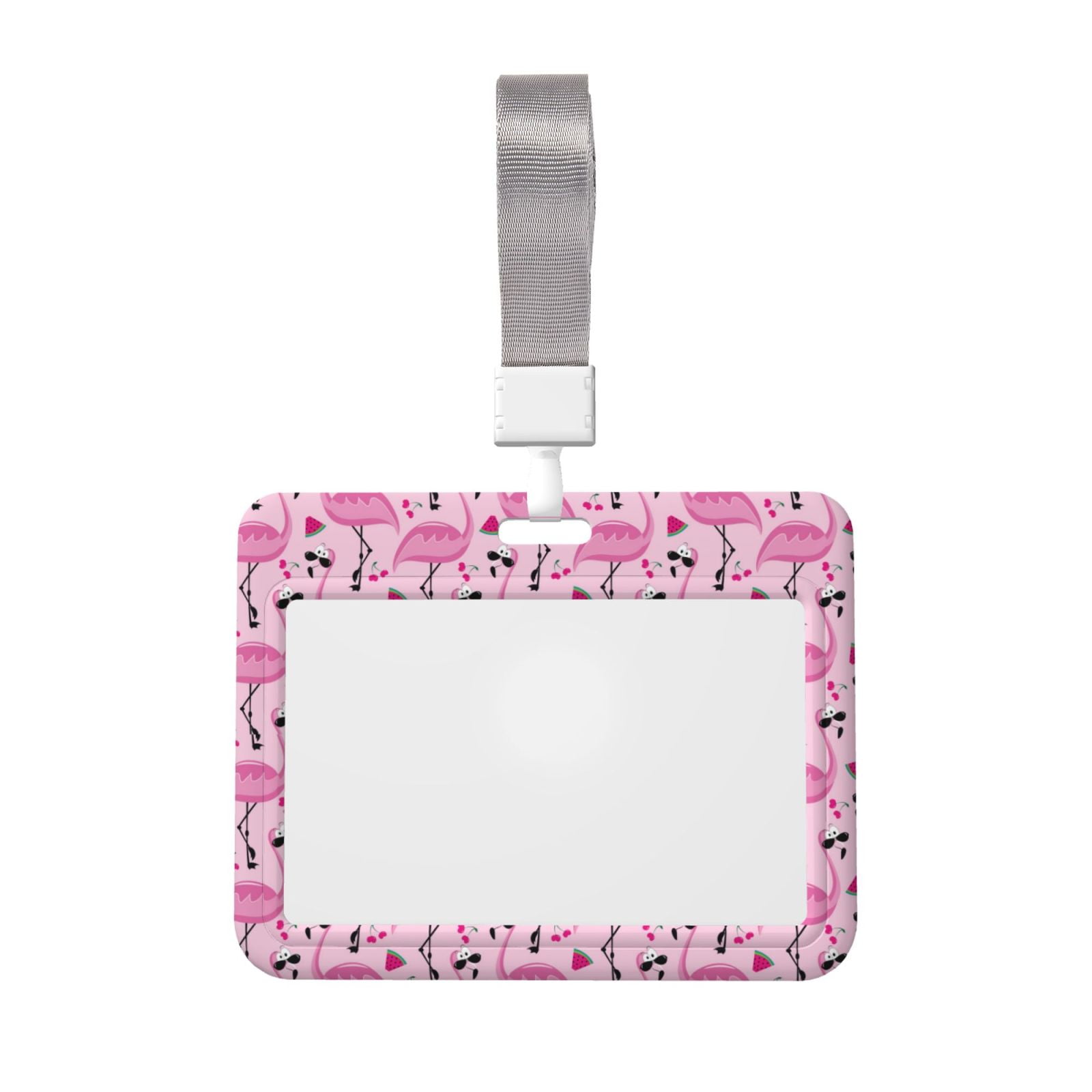 Cauagu Cool Flamingos for ID Badge Holder,Badge Holder with Windows Key ...