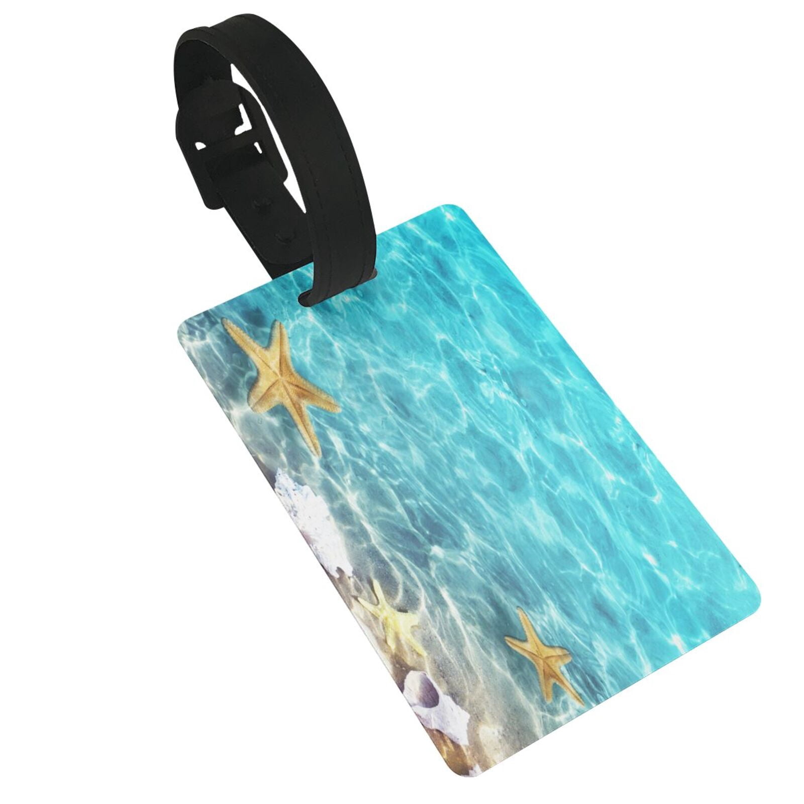 Cauagu Coral And Seashell On The Beach Print PVC Luggage Tag, Suitcase ...