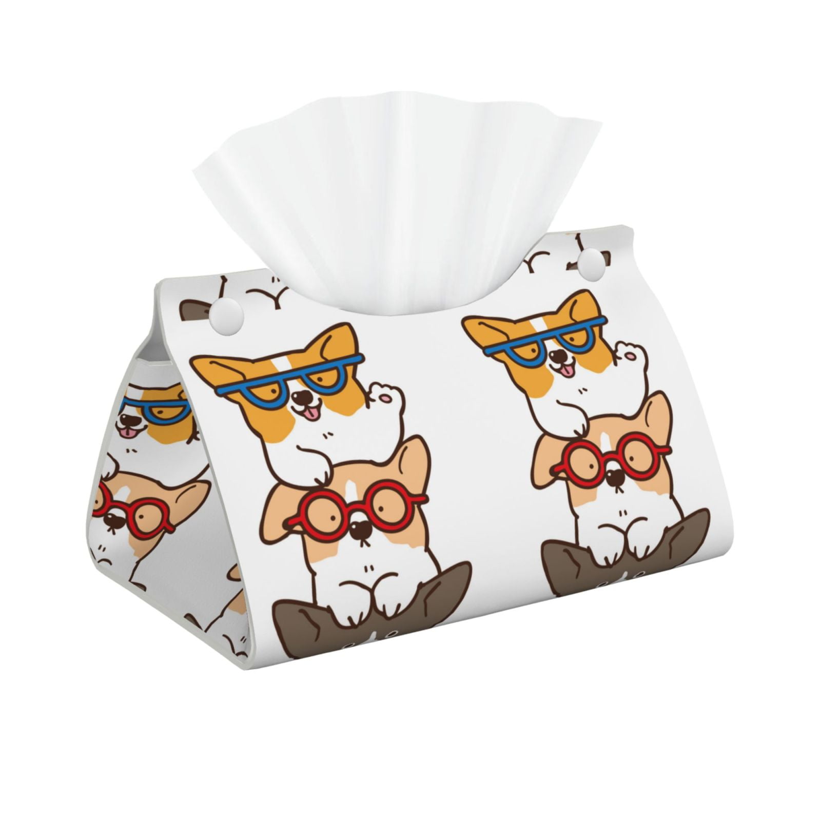 Cauagu Corgi Dog2 for Large Tissue Box Cover Rectangular–Plus Size ...