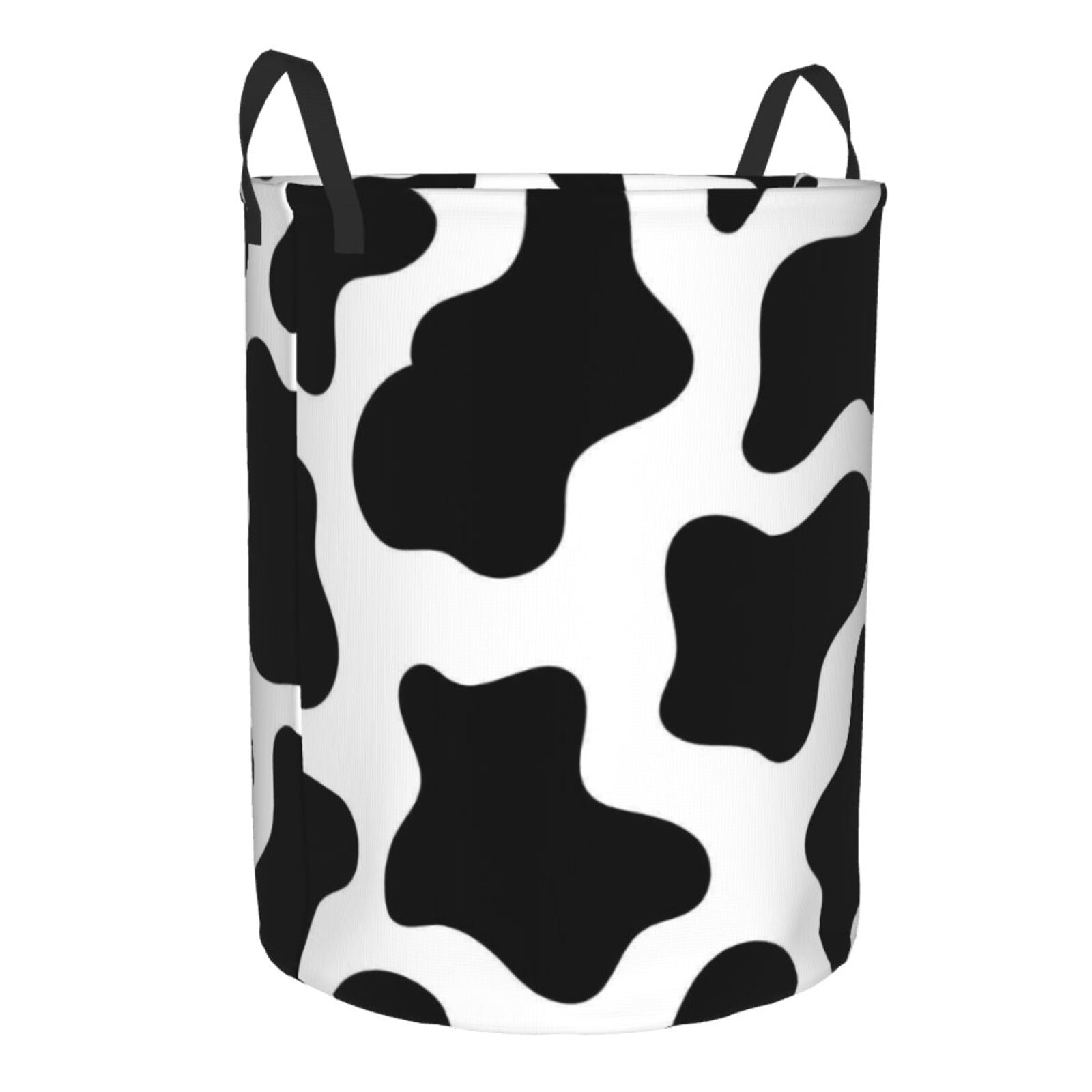 Cauagu Cow Print Black White for Laundry Basket,Collapsible Organizer ...