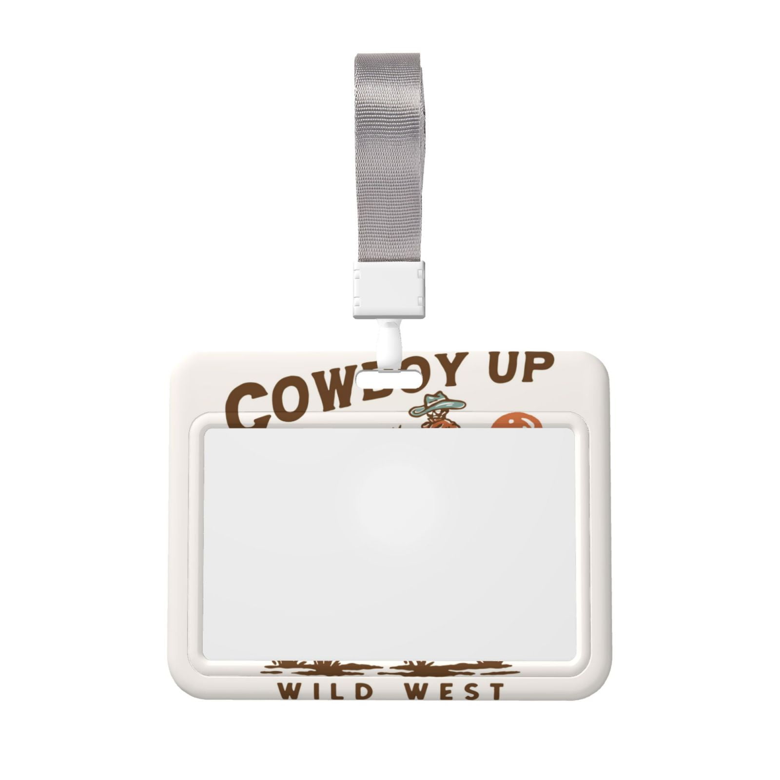 Cauagu Cowboy Up Vintage Wild West for ID Badge Holder,Badge Holder ...