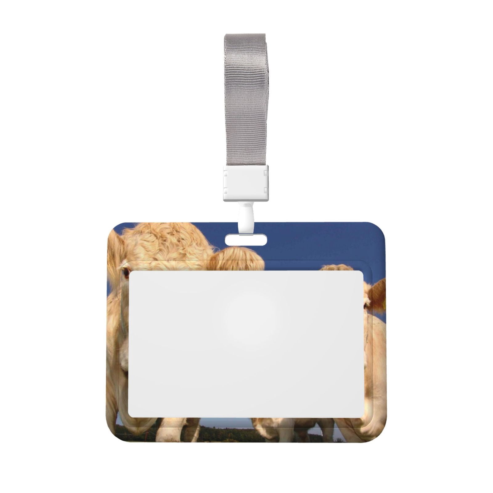 Cauagu Cows Cattles for ID Badge Holder,Badge Holder with Windows Key ...