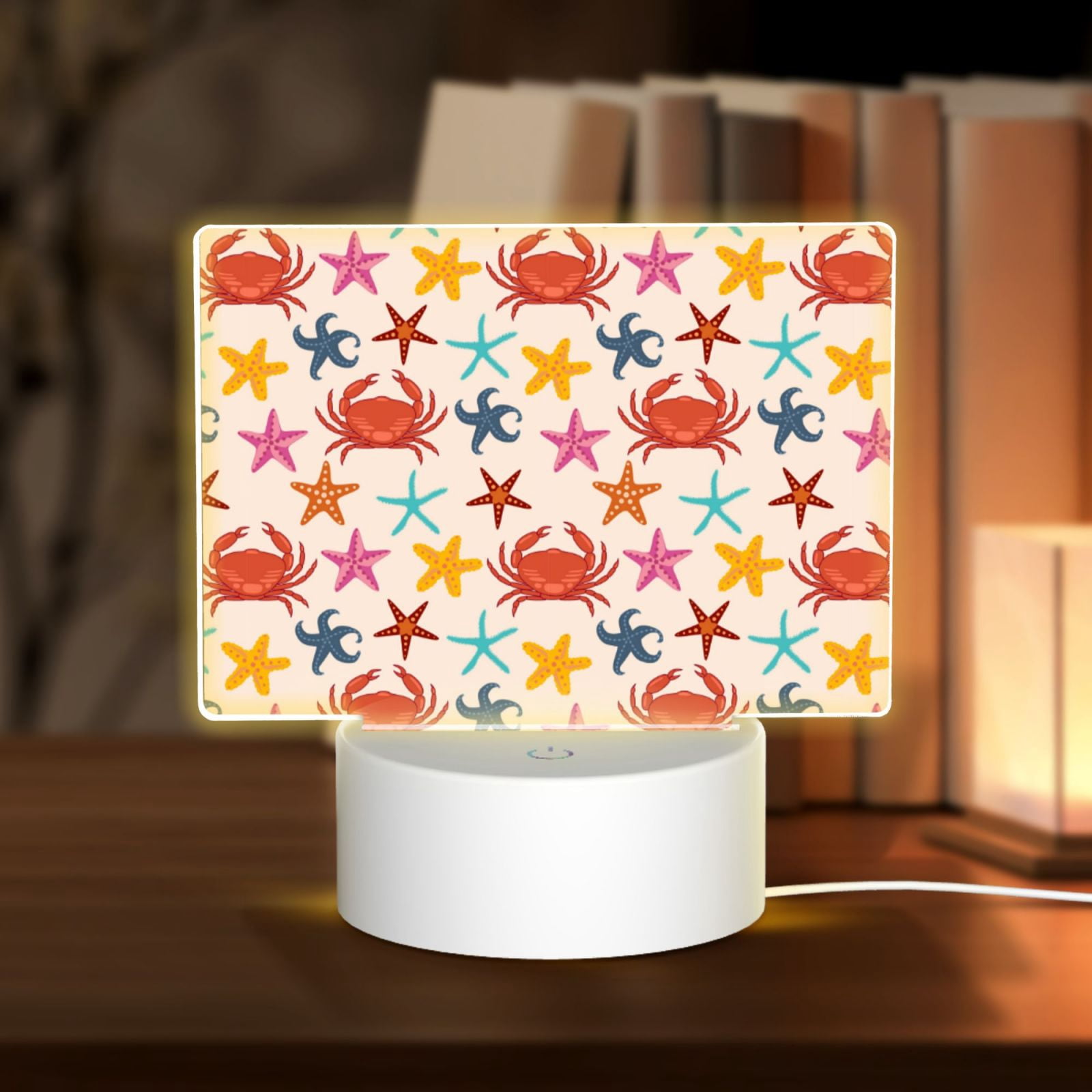 Cauagu Crabs And Seastars for Rectangle Acrylic Night Light - Acrylic ...