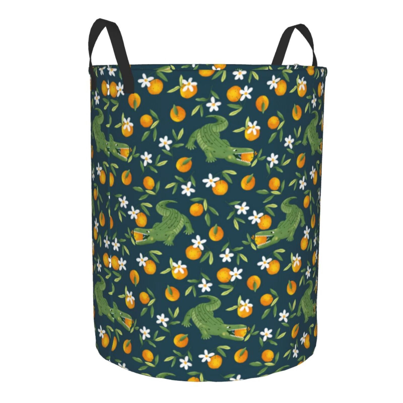Cauagu Crocodile And Oranges for Laundry Basket,Collapsible Organizer ...