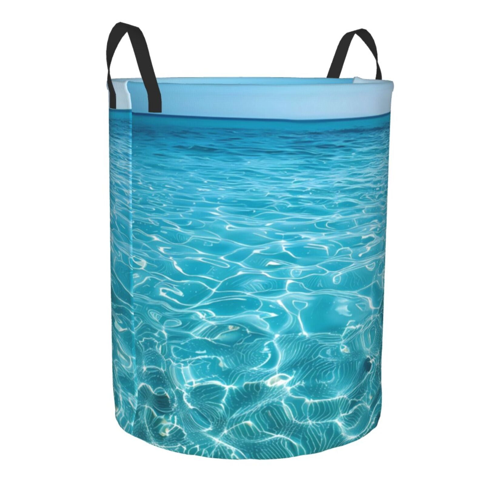 Cauagu Crystal Clear Ocean Waves for Laundry Basket,Collapsible ...