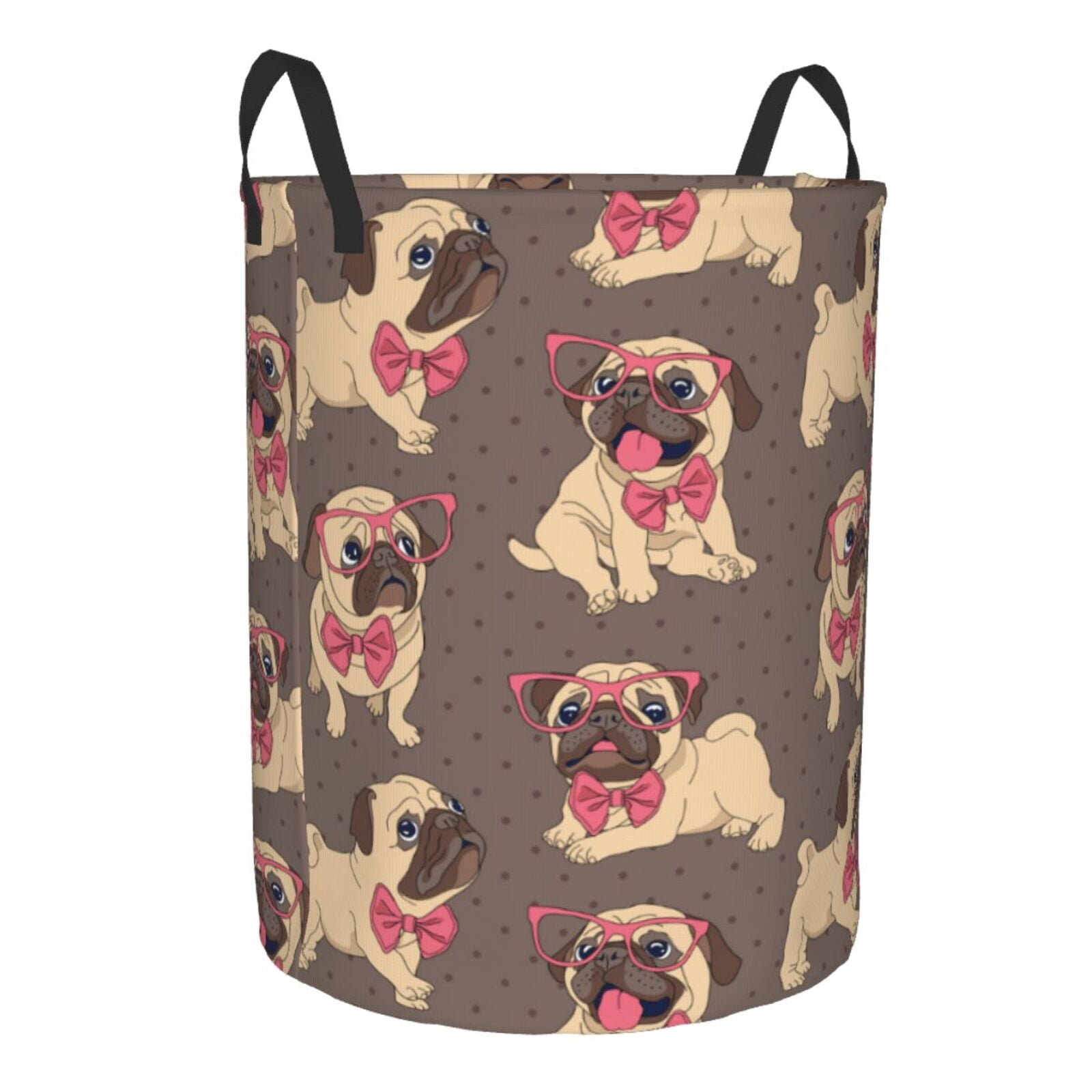 Cauagu Cut Pug for Laundry Basket,Collapsible Organizer Basket for ...