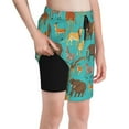 Cauagu Cute Animals Print Swim Trunks for Men,Youth Boys Swim Shorts ...