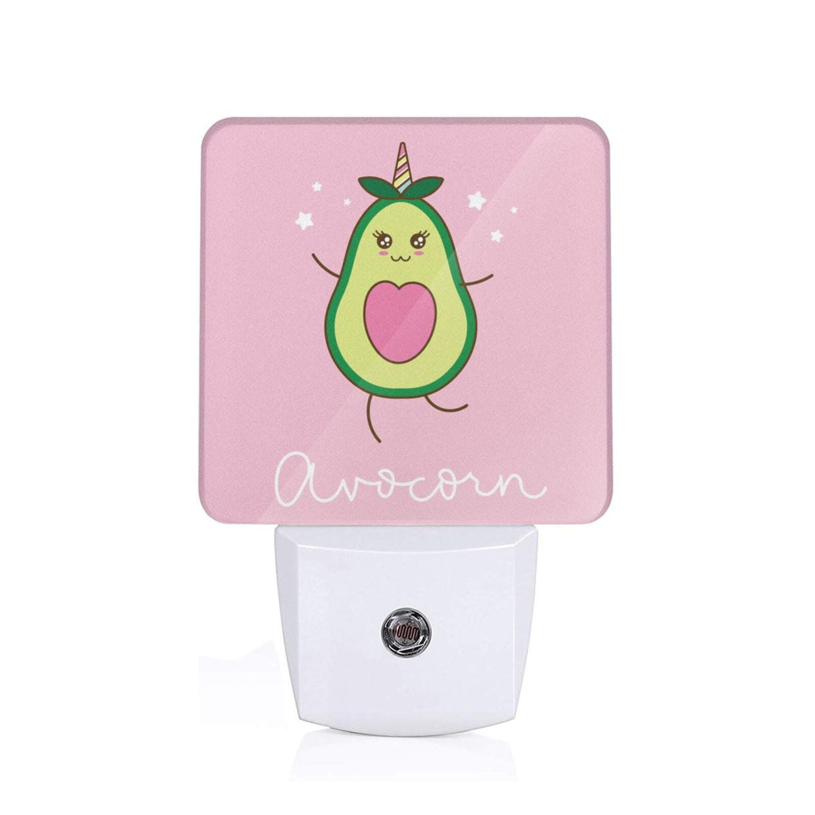Cauagu Cute Avocado Print LED Nightlight,0.5W Night Lights Plug into ...