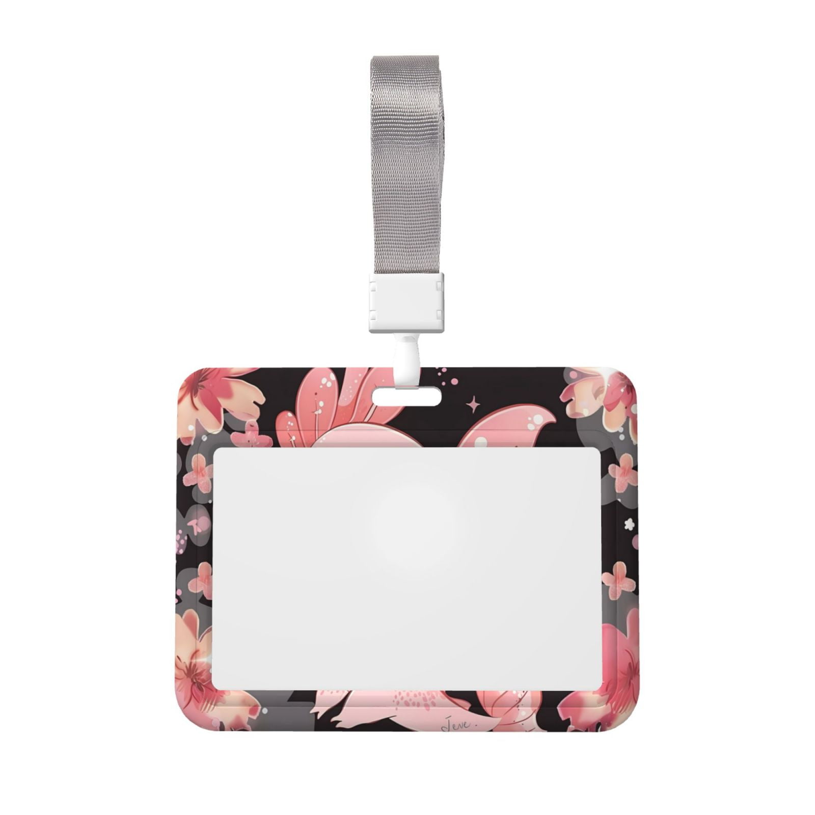 Cauagu Cute Axolotl Sakura Blossoms A for ID Badge Holder,Badge Holder ...