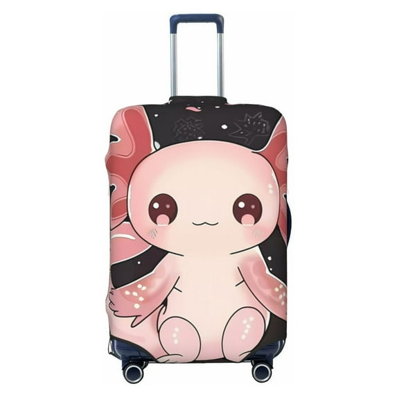 Cauagu Cute Axolotl Sakura Blossoms Print Travel Luggage Cover,Travel ...