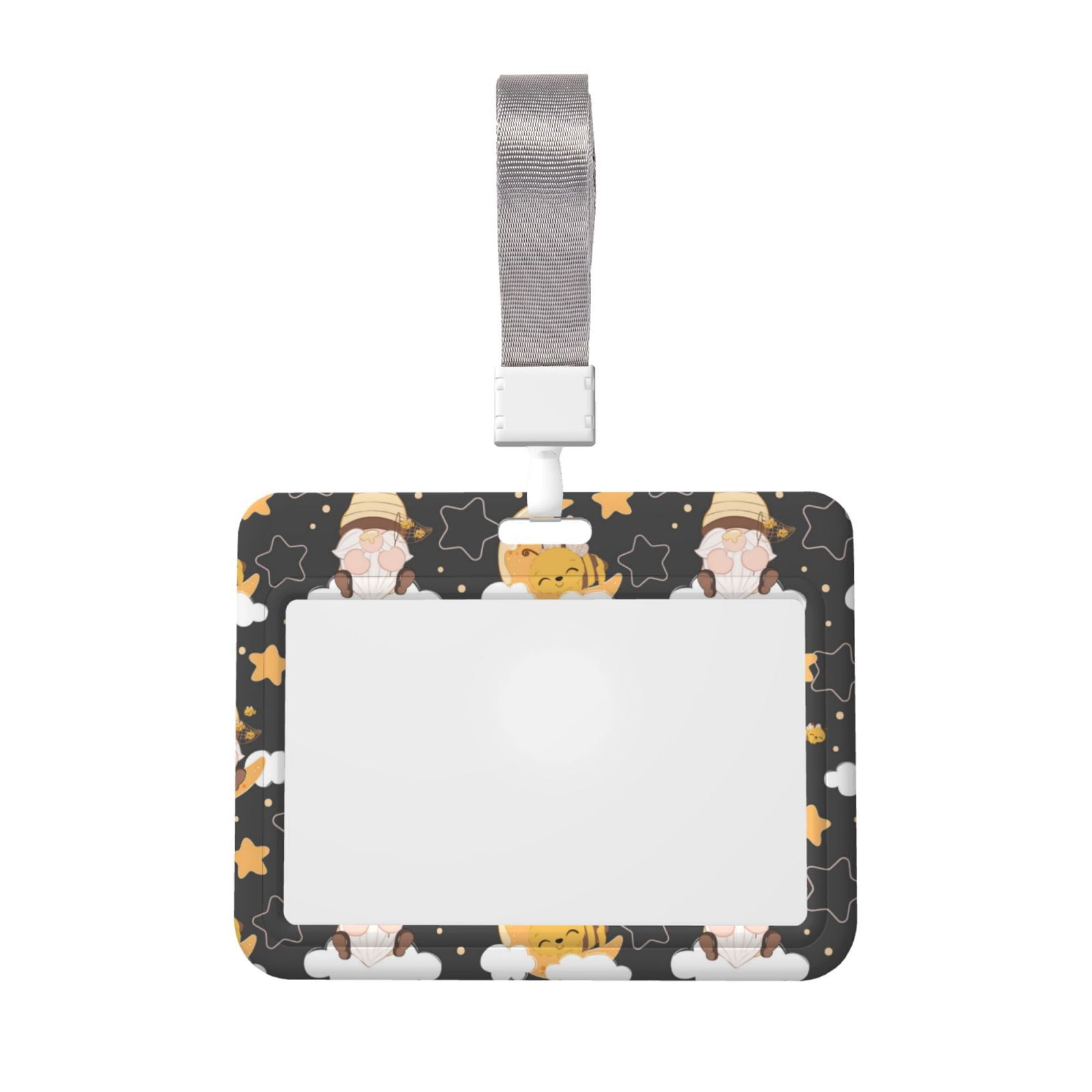 Cauagu Cute Bee Gnome for ID Badge Holder,Badge Holder with Windows Key ...