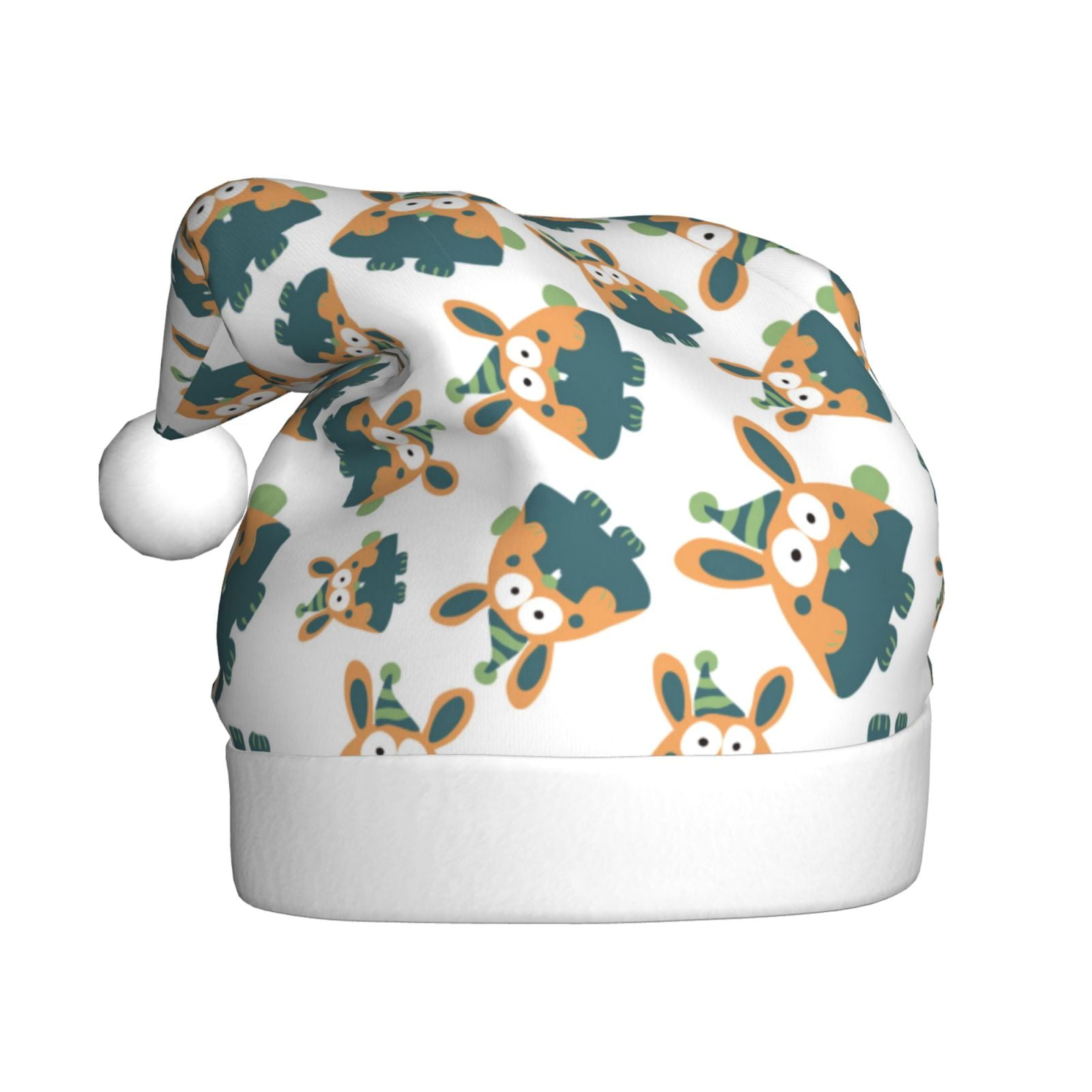 Cauagu Cute Bunny for Adult Christmas Hat,1-Pack Xmas Holiday Hat Santa ...