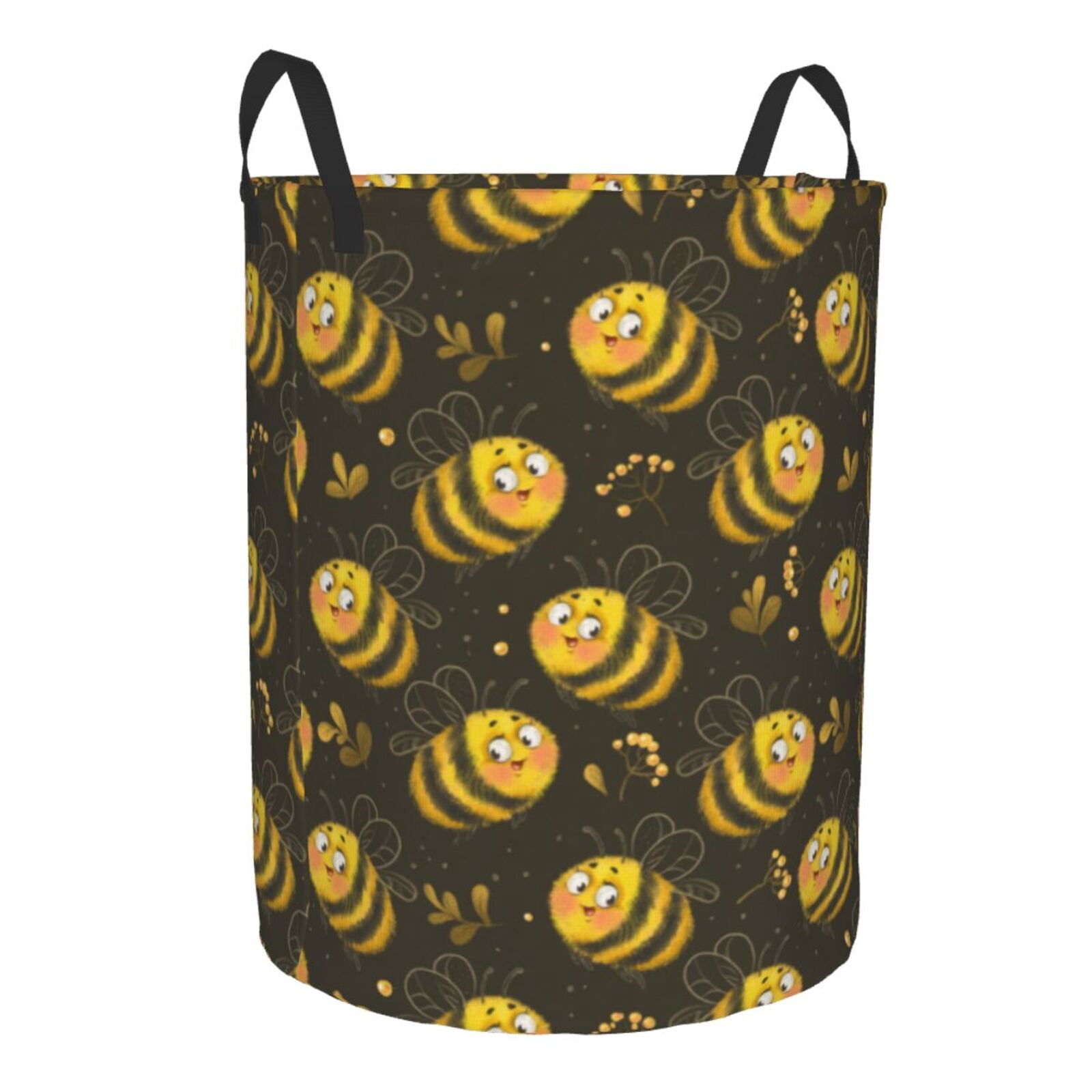 Cauagu Cute Cartoon Bees for Laundry Basket,Collapsible Organizer ...