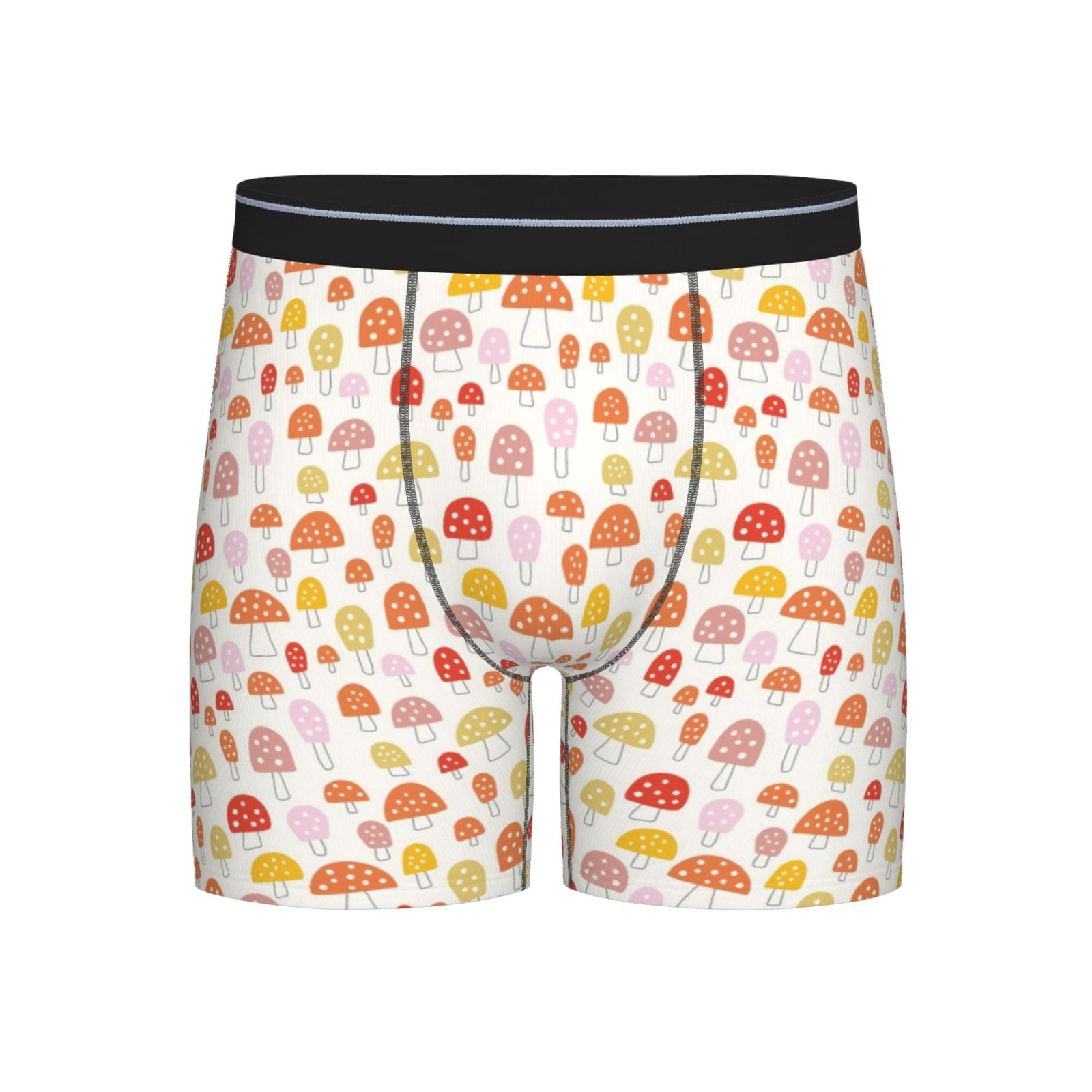 Cauagu Cute Cartoon Mushrooms Print Men's Boxer Briefs, Funny & Cute ...