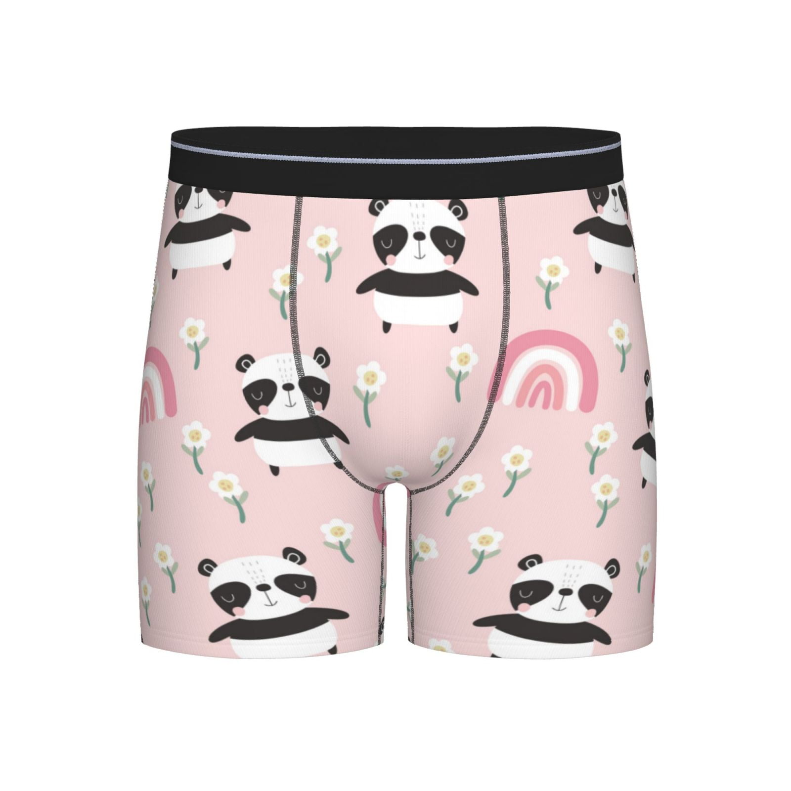 Cauagu Cute Cartoon Panda Print Men's Boxer Briefs, Funny & Cute ...