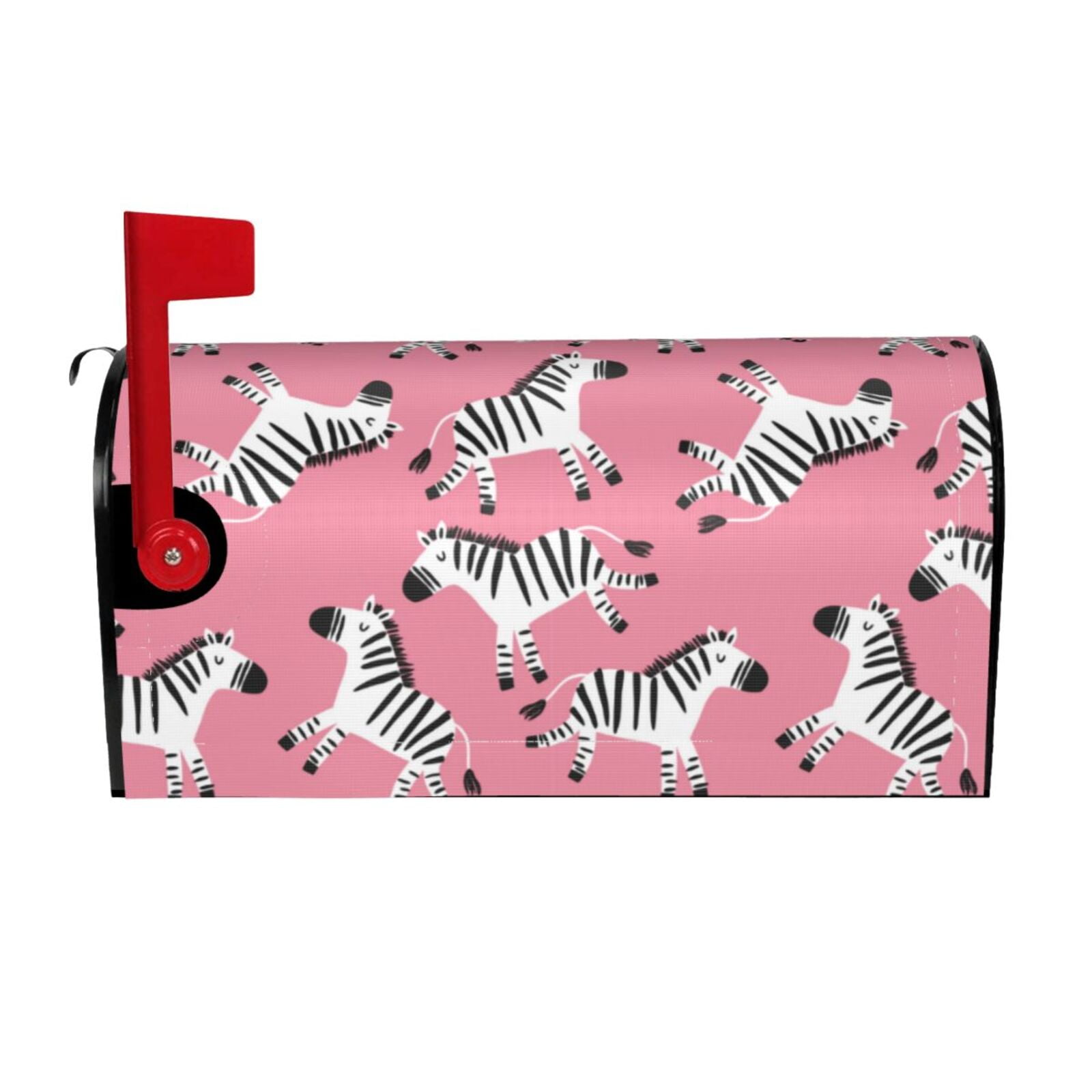 Cauagu Cute Cartoon Zebra Pattern Magnetic Mailbox Covers, Mailbox ...