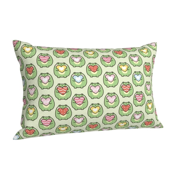 Cauagu Cute Chubby Frog Print Pillow Covers with Envelope Closure,1PC ...