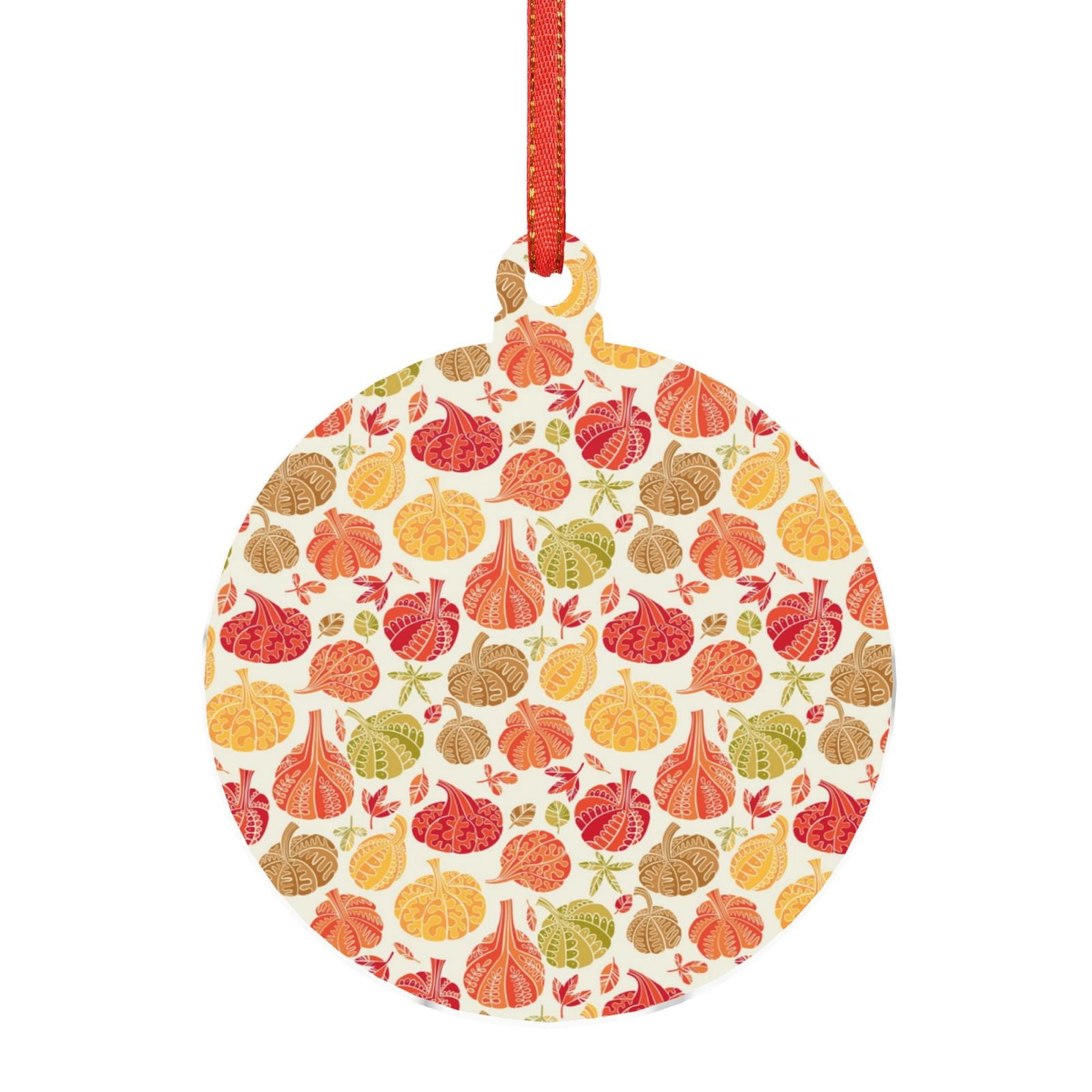 Cauagu Cute Colorful Pumpkins Pattern Acrylic Christmas Pendant,1-Pack ...