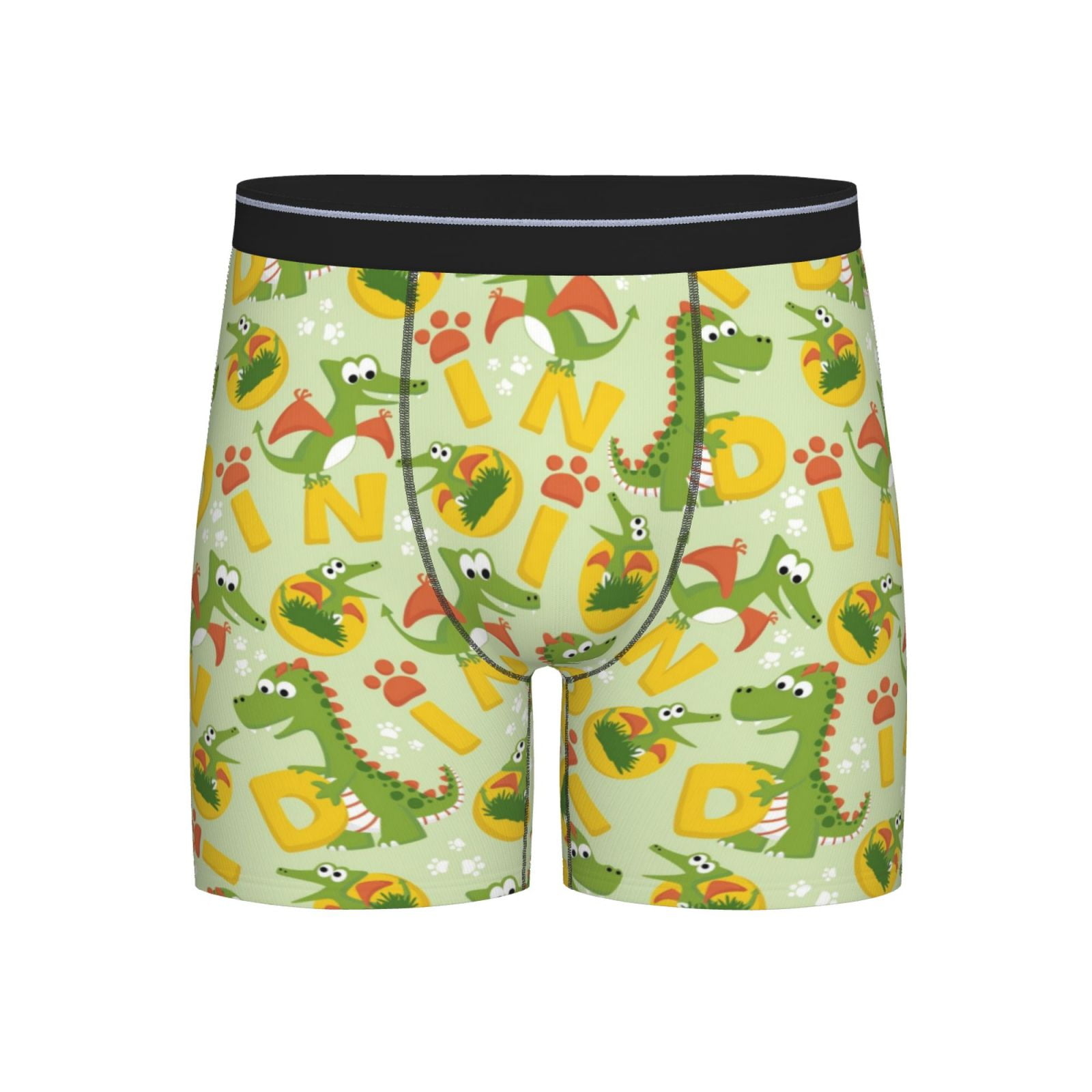 Cauagu Cute Dinosaurs Print Men's Boxer Briefs, Funny & Cute Underwear ...