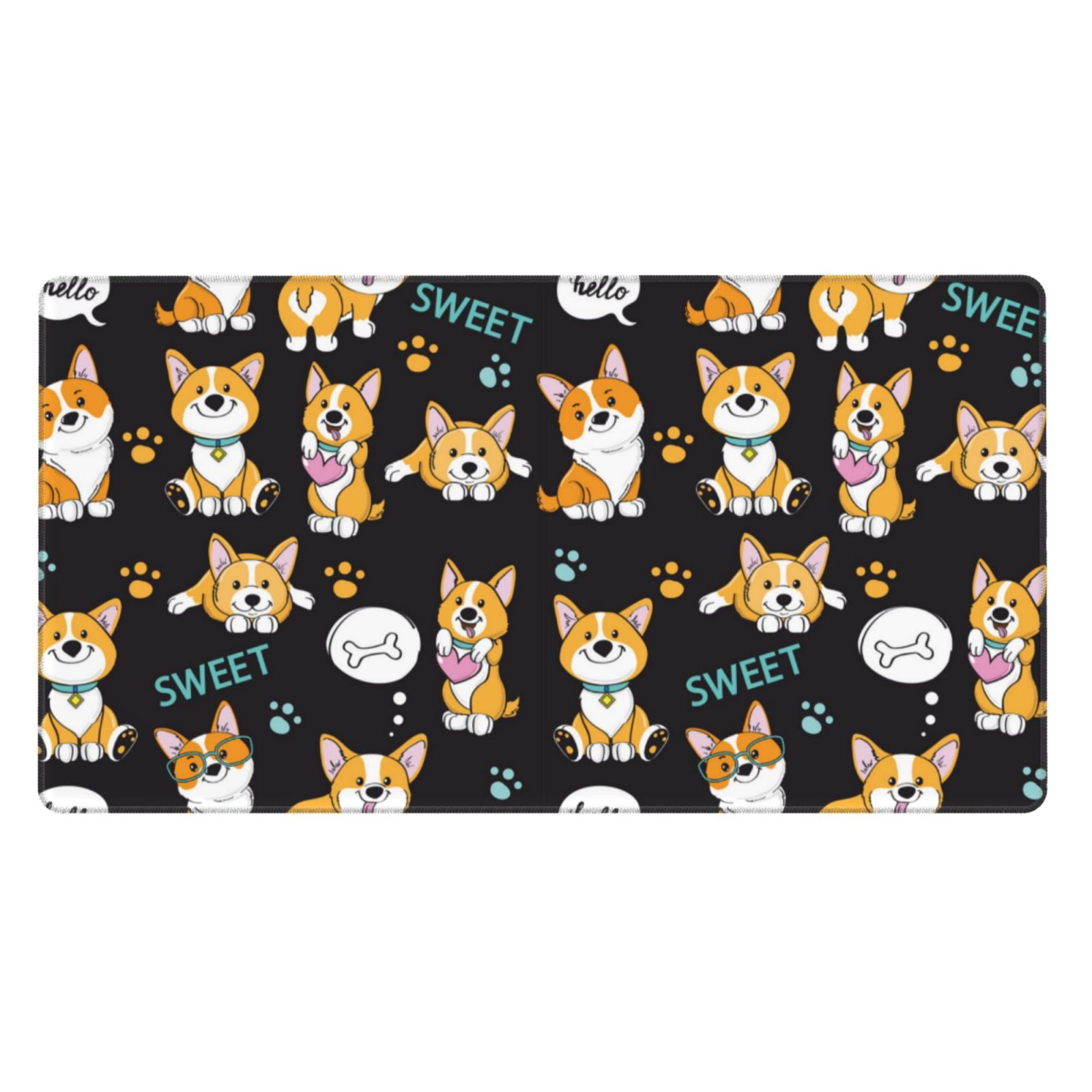 Cauagu Cute Dogs Corgi for Large Mouse Pad,XXL Extended Gaming Mouse ...