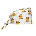 Cauagu Cute Duck With Headphone Pattern 1 Pcs Working Caps,Adjustable ...