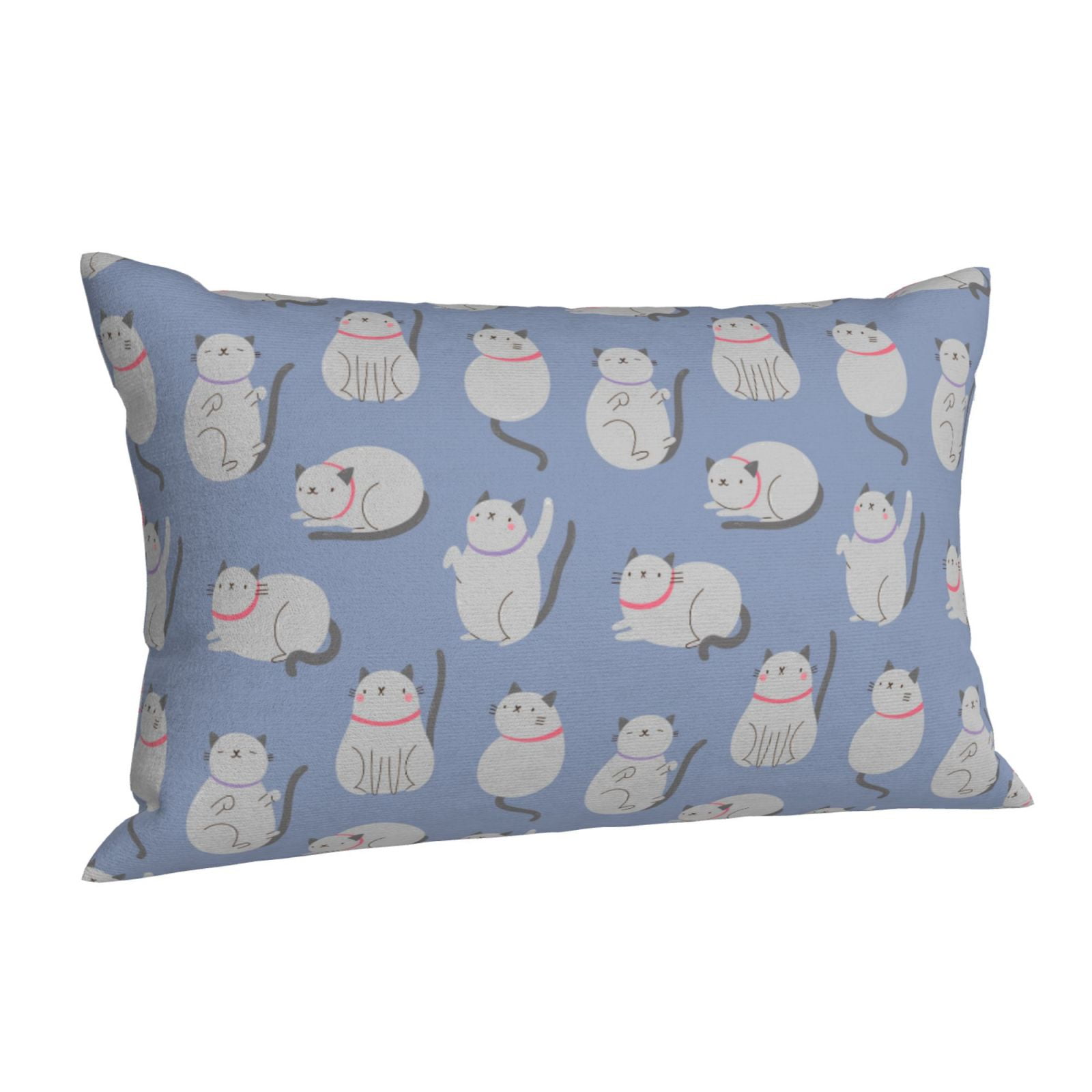 Cauagu Cute Fat Cat Print Pillow Covers with Envelope Closure,1PC ...