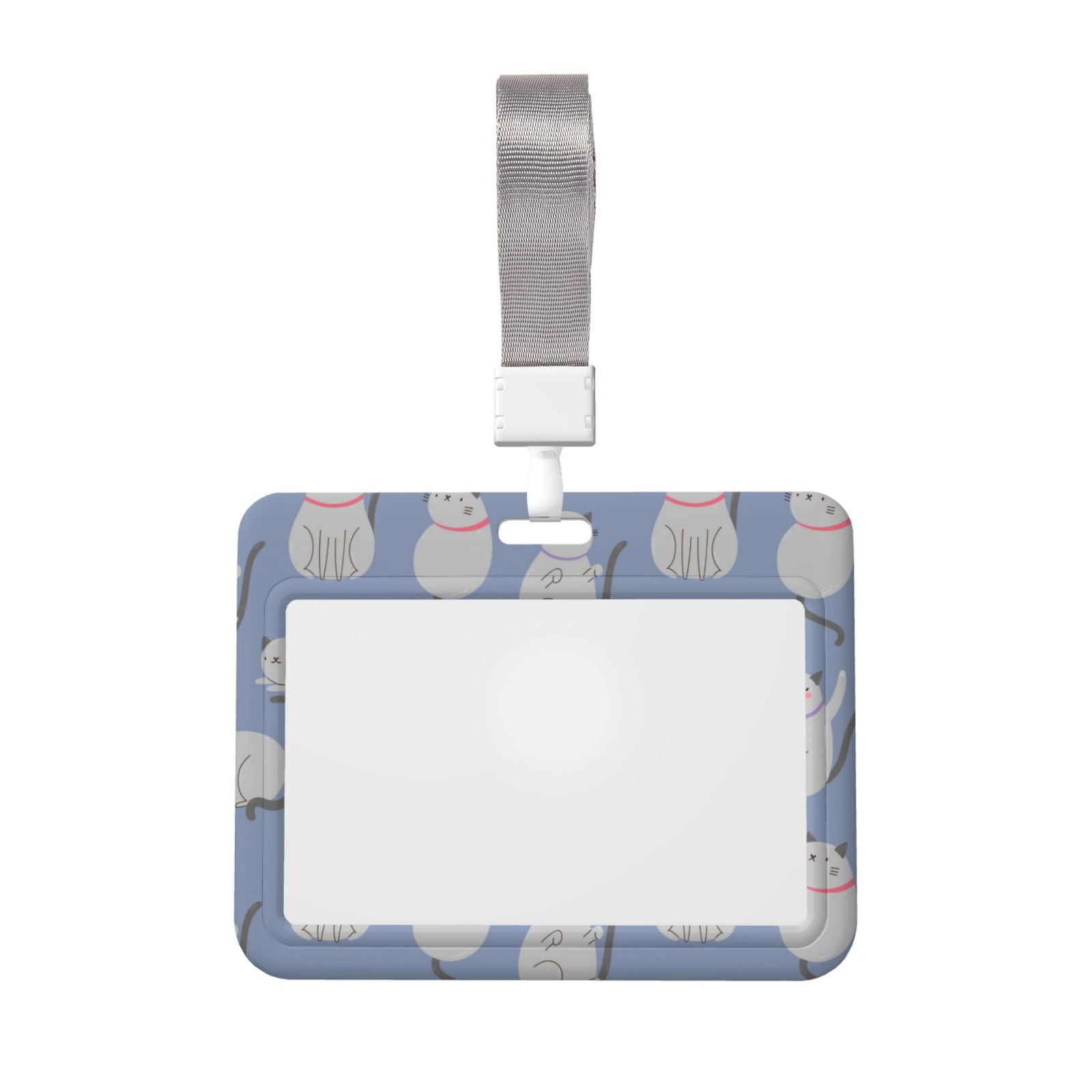 Cauagu Cute Fat Cat for ID Badge Holder,Badge Holder with Windows Key ...
