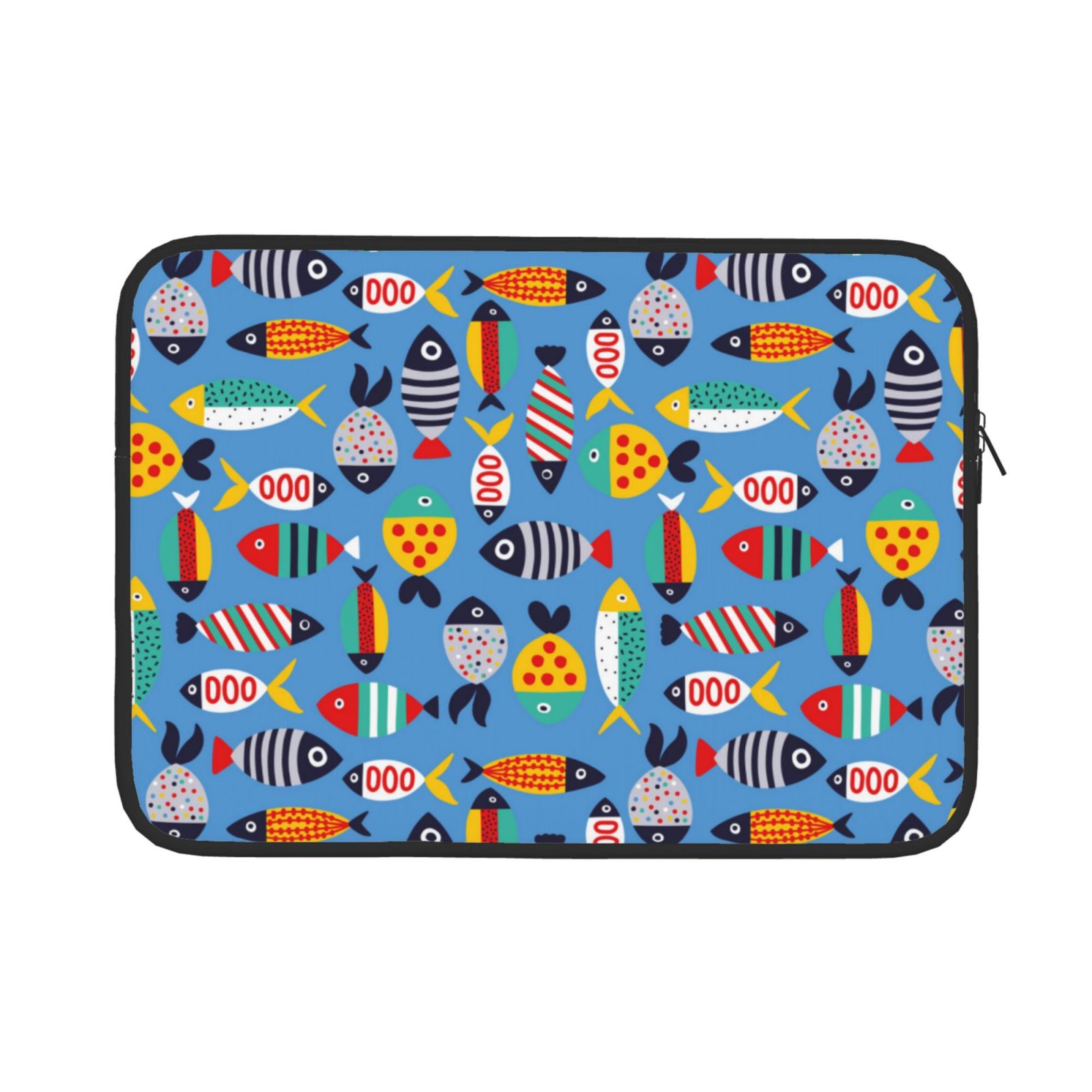 Cauagu Cute Flat Fish Print Laptop Sleeve Case, Laptop Cover Portable ...