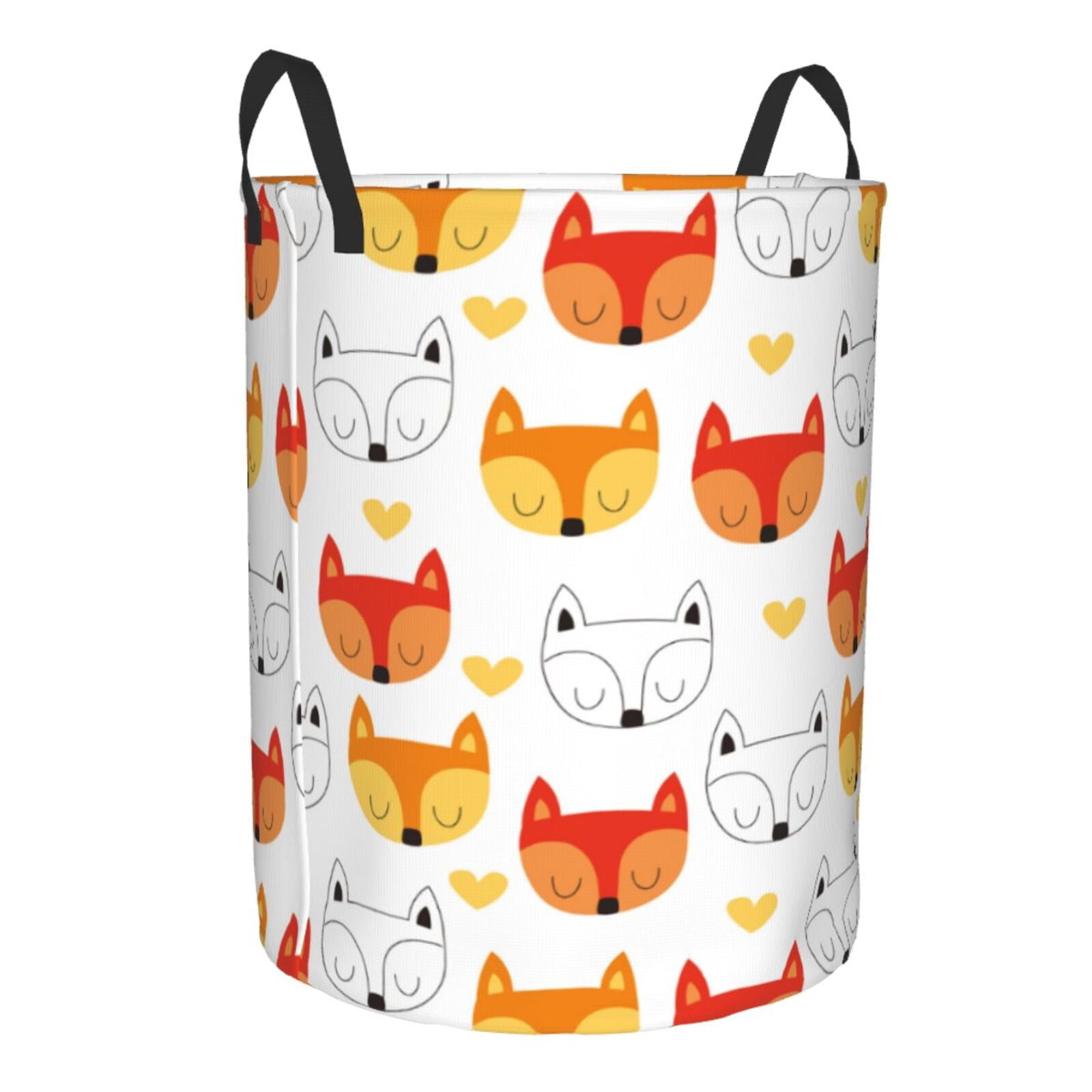 Cauagu Cute Fox with Heart for Laundry Basket,Collapsible Organizer ...