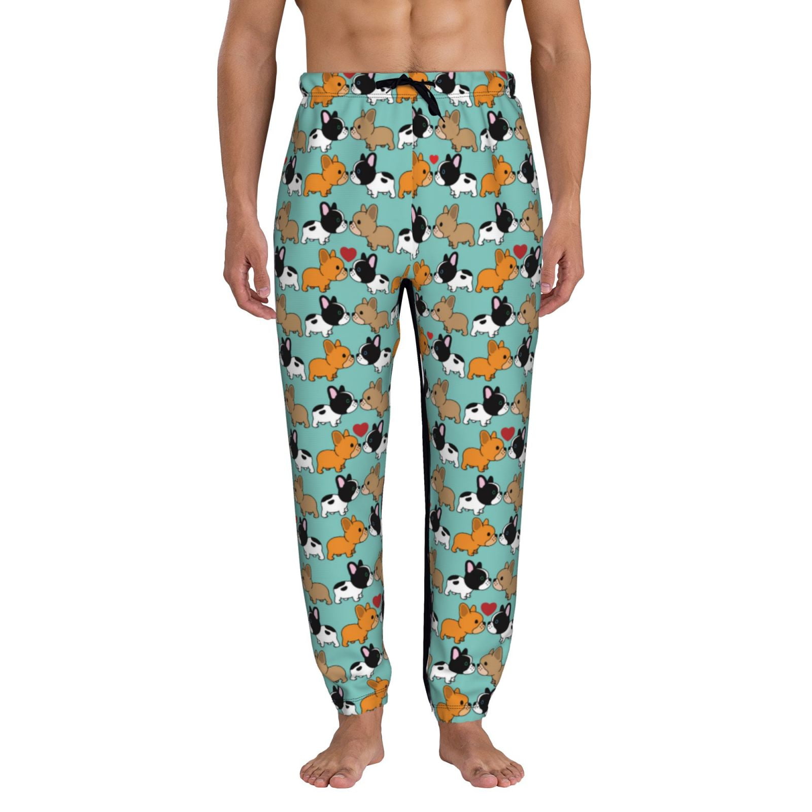Cauagu Cute French Bulldog Print Sweatpants for Men,Active Athletic ...