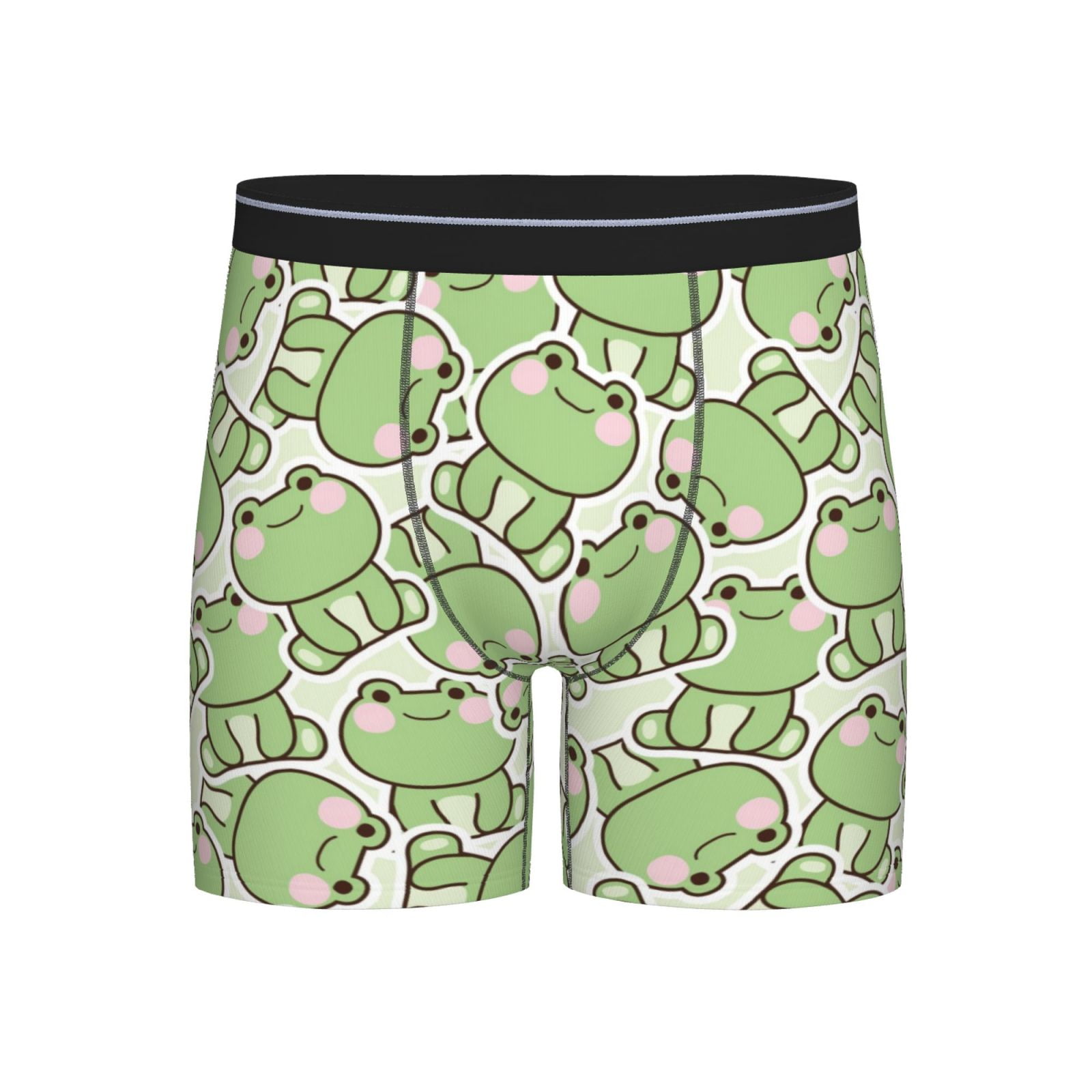 Cauagu Cute Frog Print Men's Boxer Briefs, Funny & Cute Underwear ...