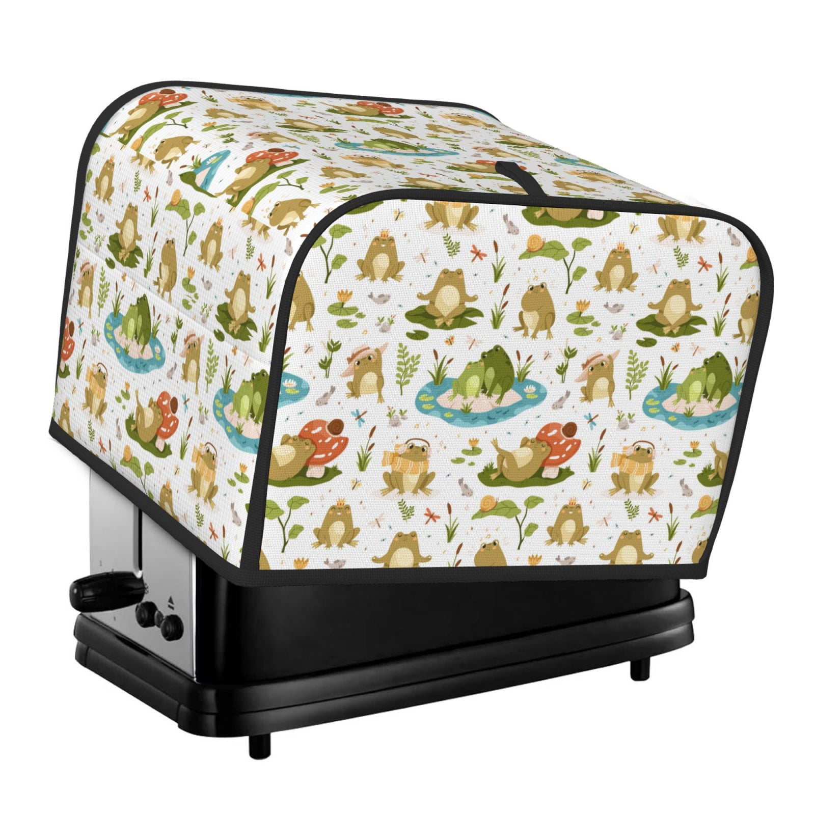 Cauagu Cute Frog for 4 Slice Toaster Cover (11.4''×7.9''×7.5'') Bread ...