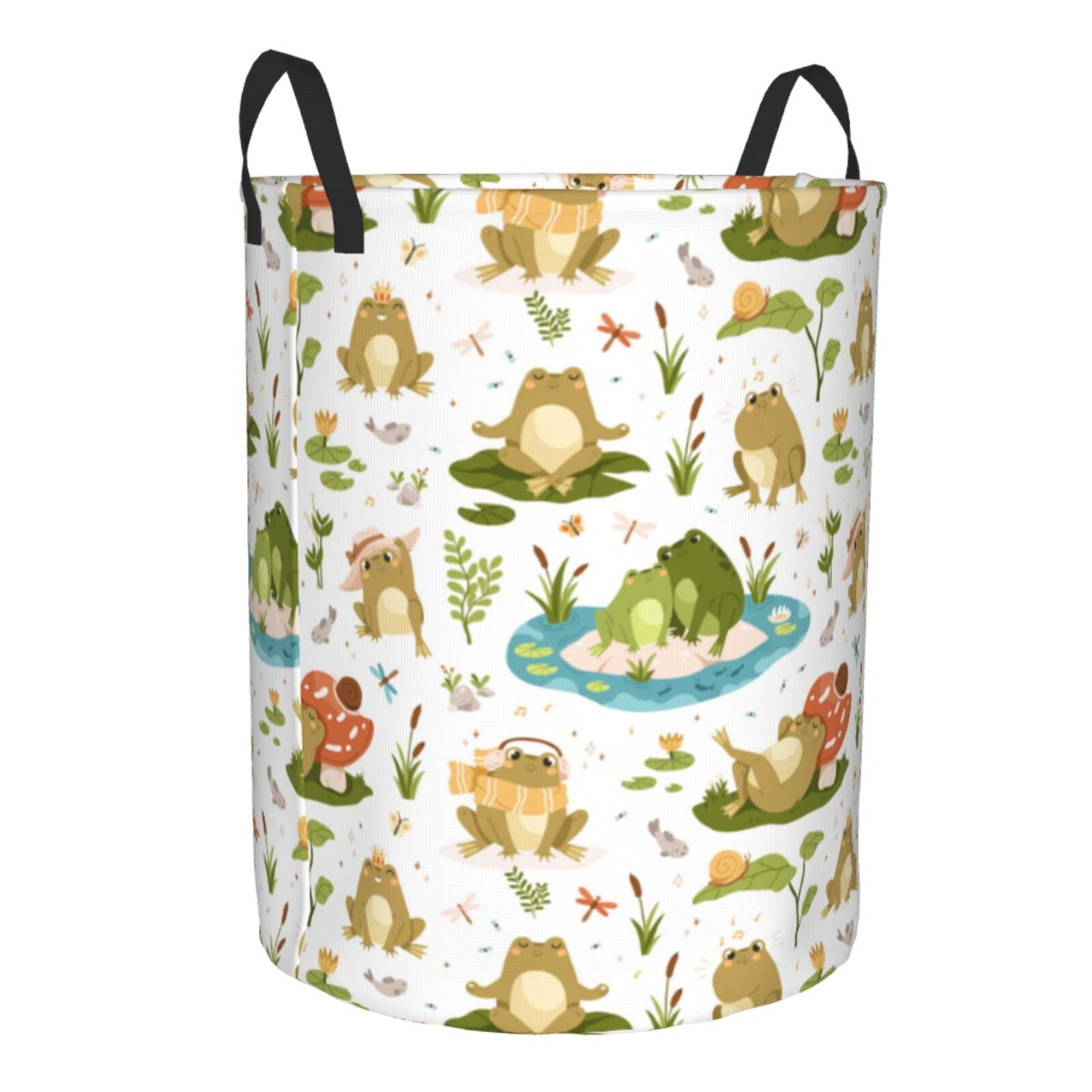 Cauagu Cute Frog for Laundry Basket,Collapsible Organizer Basket for ...