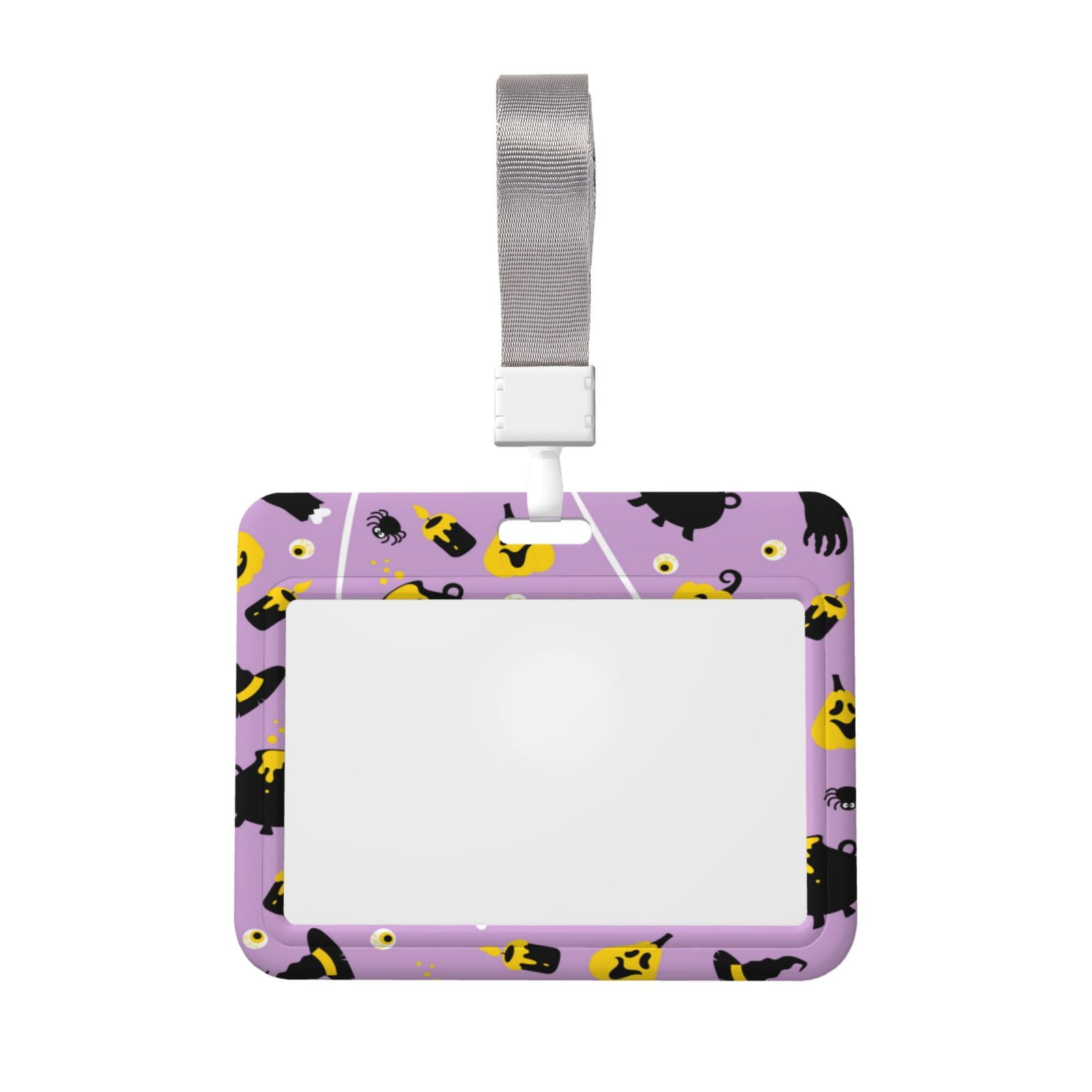 Cauagu Cute Halloween for ID Badge Holder,Badge Holder with Windows Key ...