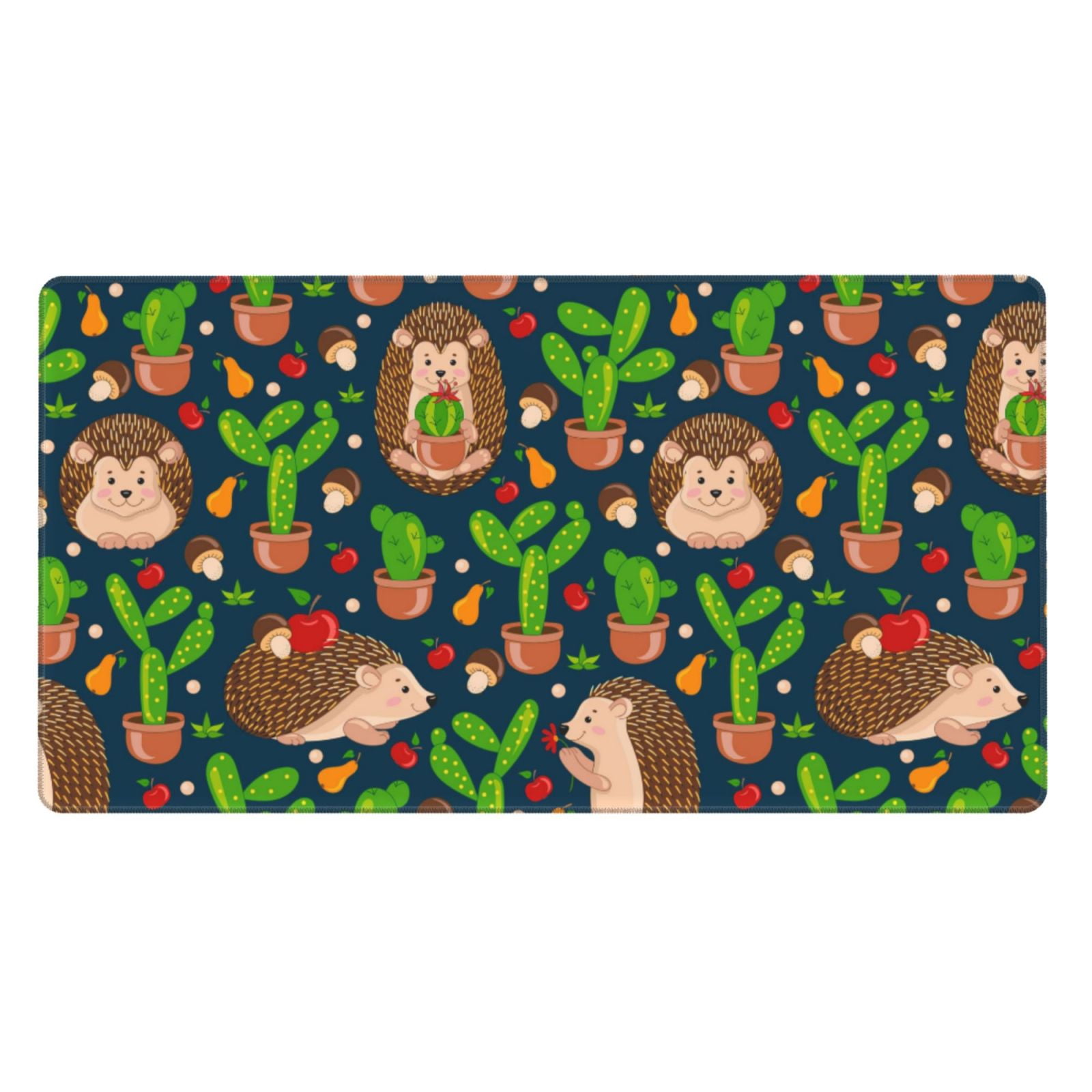 Cauagu Cute Hedgehogs Cactus Blue for Large Mouse Pad,XXL Extended ...