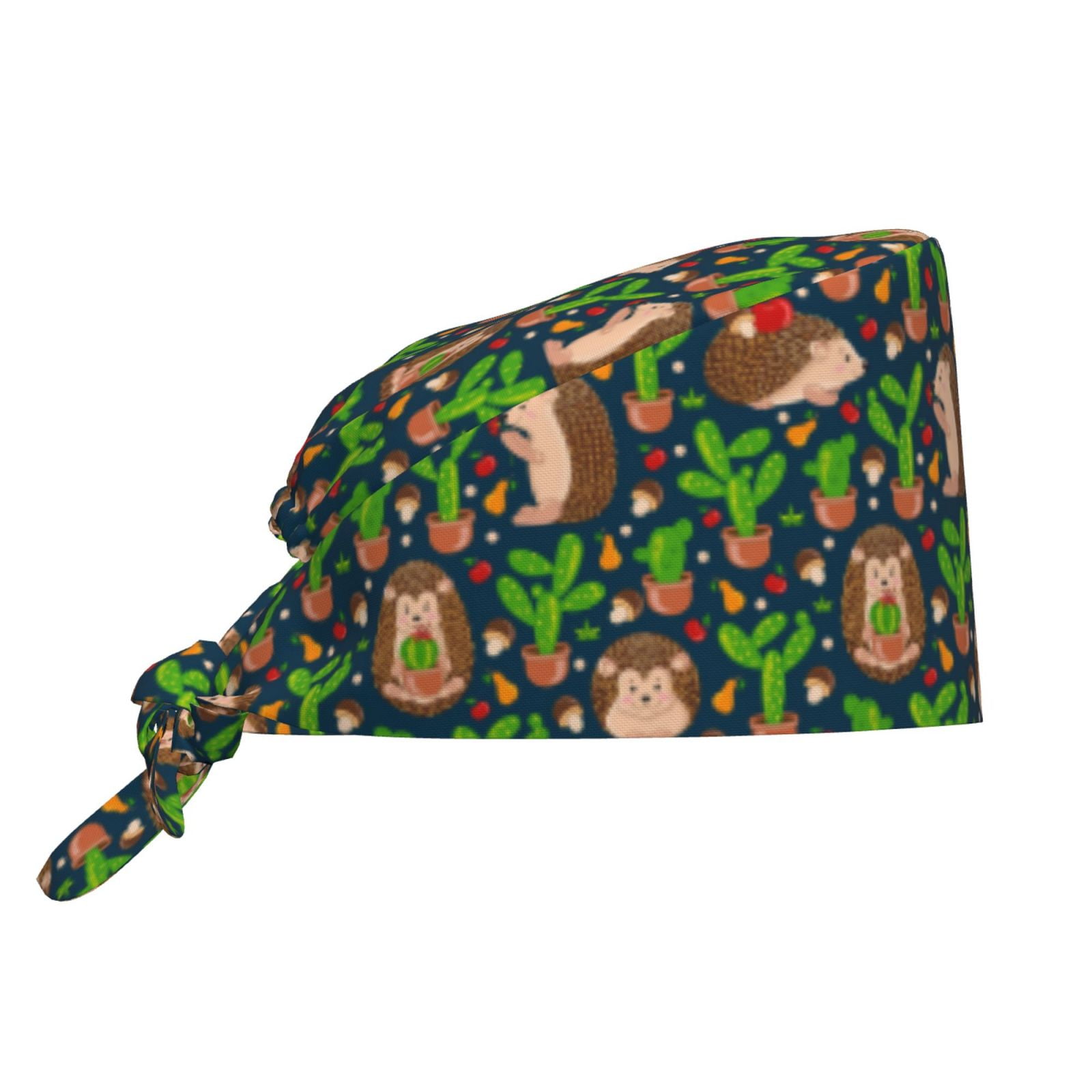 Cauagu Cute Hedgehogs Cactus Blue Pattern 1 Pcs Working Caps,Adjustable ...