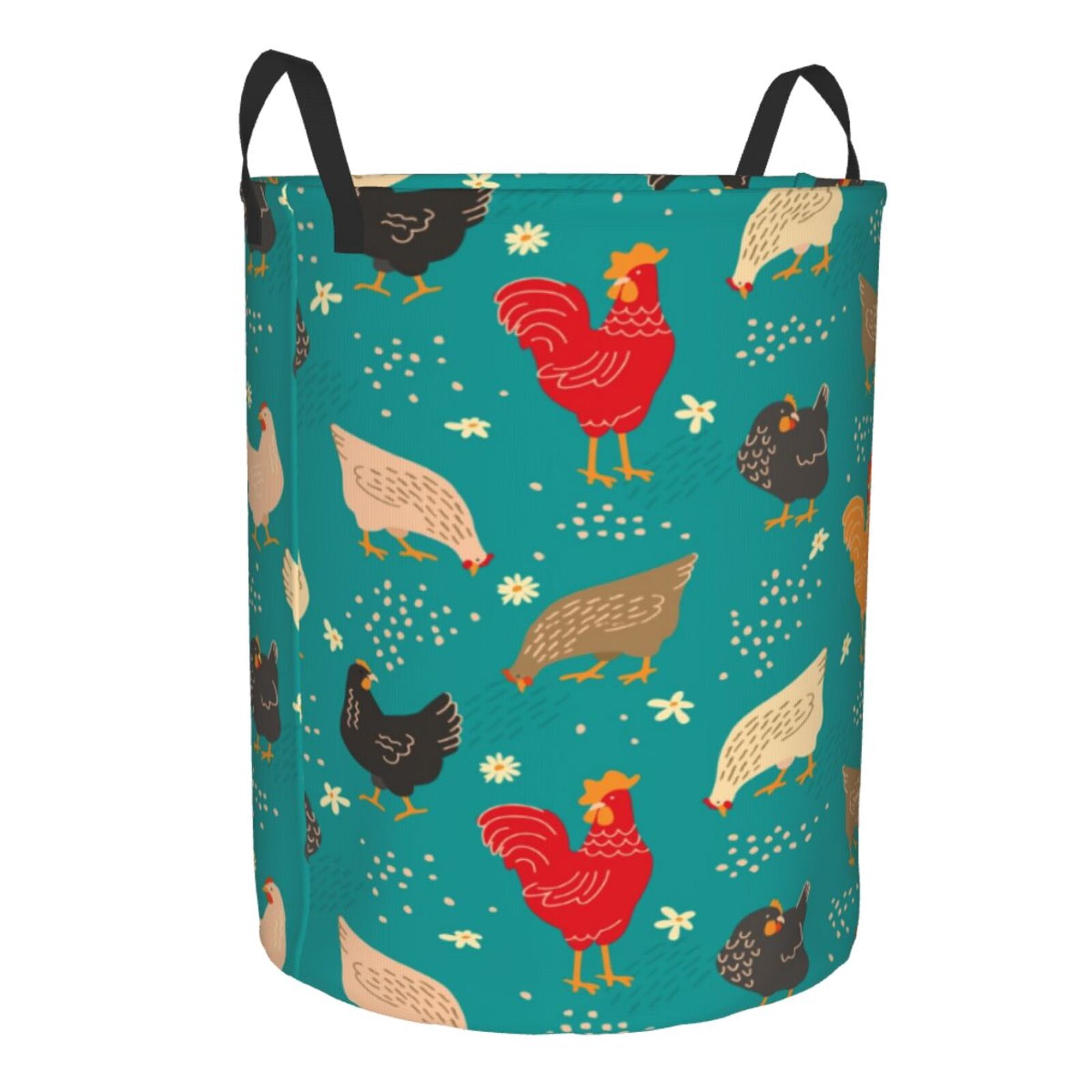 Cauagu Cute Hens And Rooster for Laundry Basket,Collapsible Organizer ...