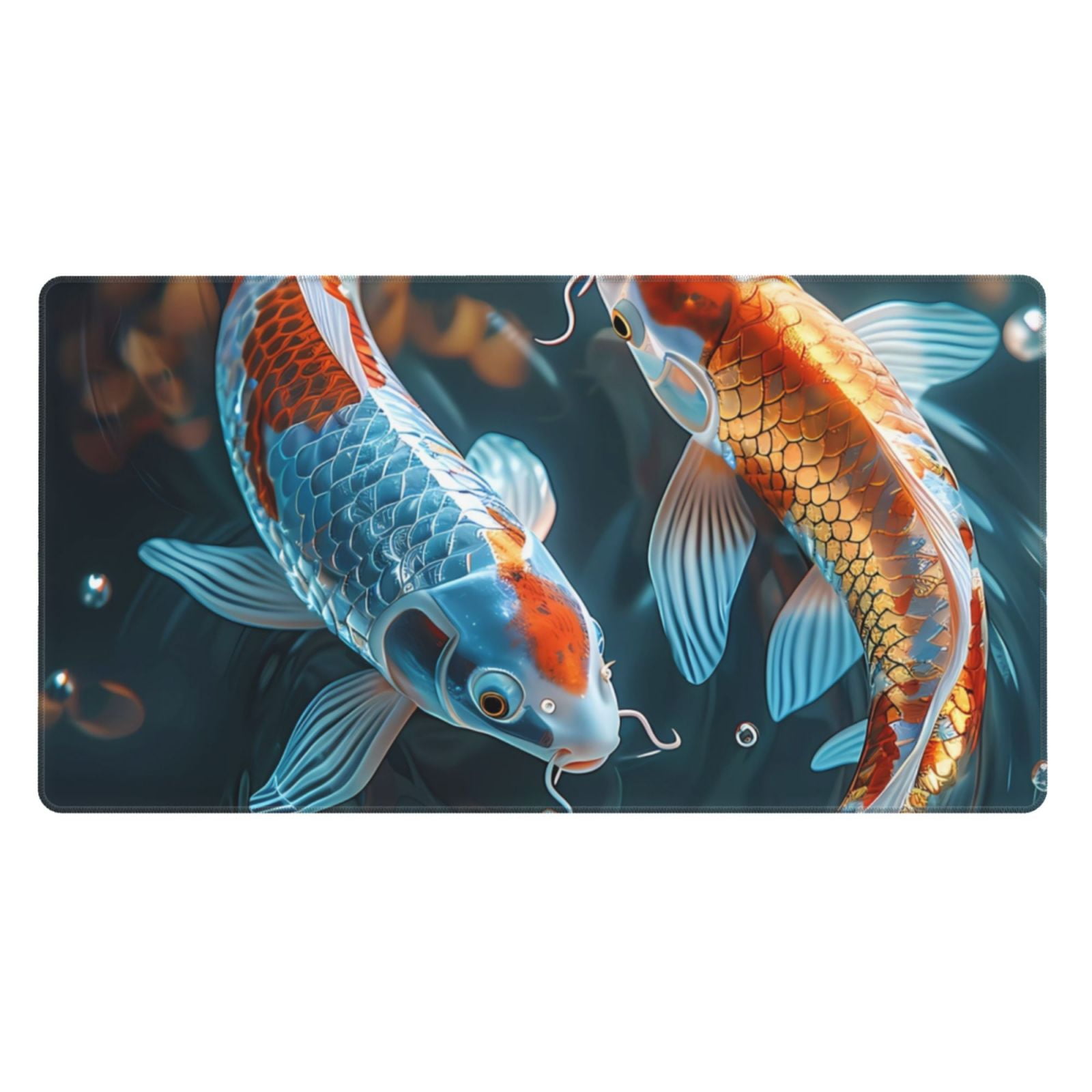 Cauagu Cute Koi Fish Serenity for Large Mouse Pad,XXL Extended Gaming ...