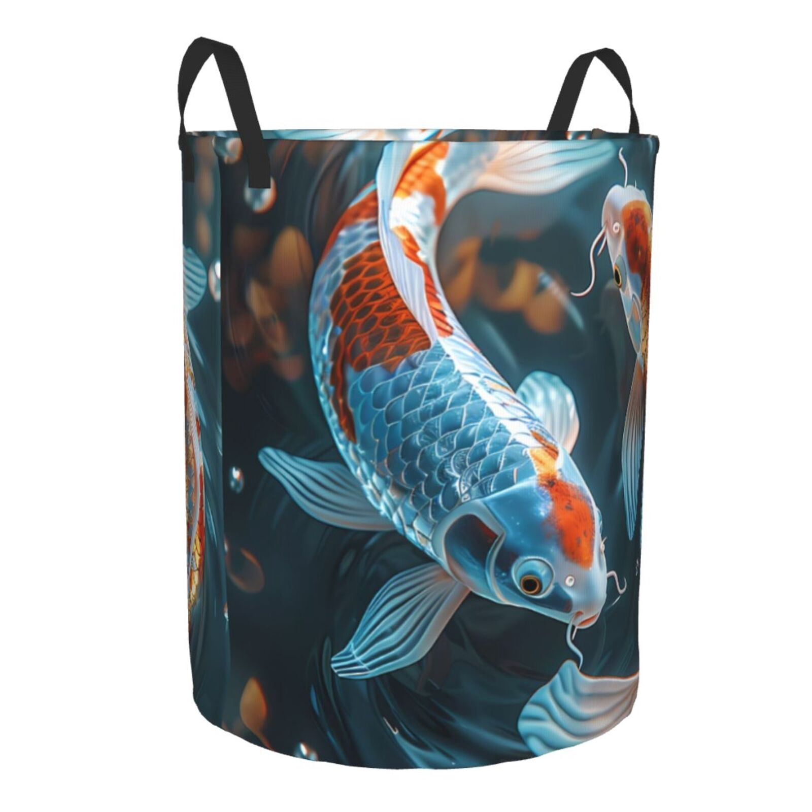 Cauagu Cute Koi Fish Serenity for Laundry Basket,Collapsible Organizer ...