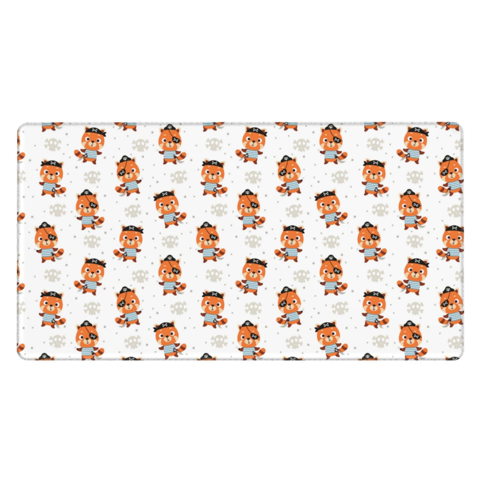 Cauagu Cute Little Pirate Red Panda for Large Mouse Pad,XXL Extended ...