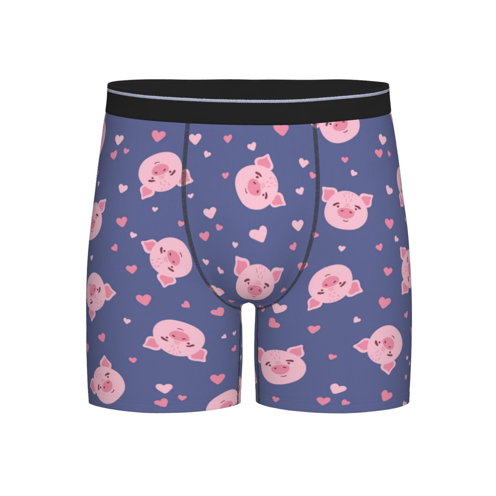Cauagu Cute Pig Print Men's Boxer Briefs, Funny & Cute Underwear ...