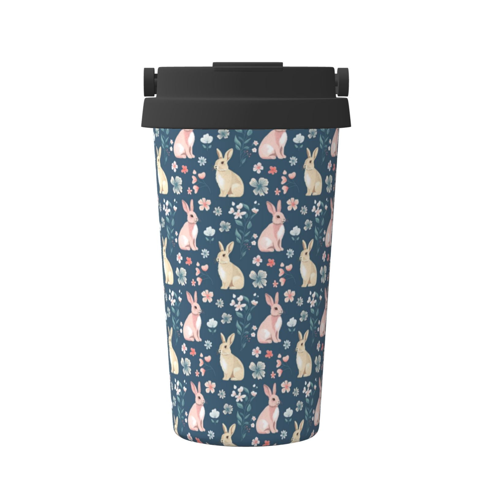 Cauagu Cute Rabbit Floral for Stainless Steel Vacuum Insulated Tumbler ...